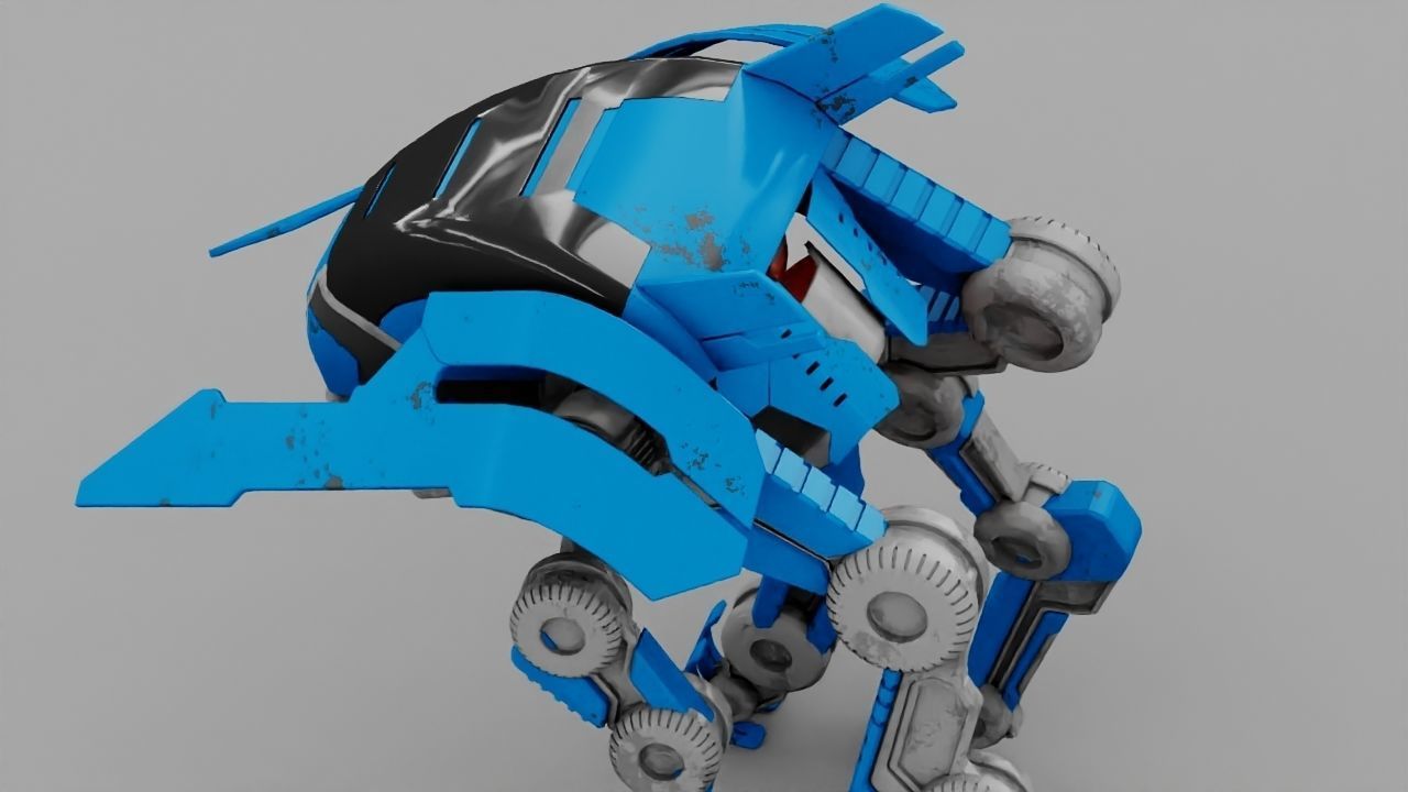 Alien Bot rigged 3D model rigged | CGTrader