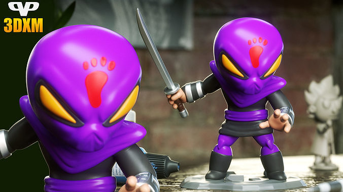 Foot Soldier Chibi STL for 3D Printing ChibiSTL 3DXM 3D model 3D ...