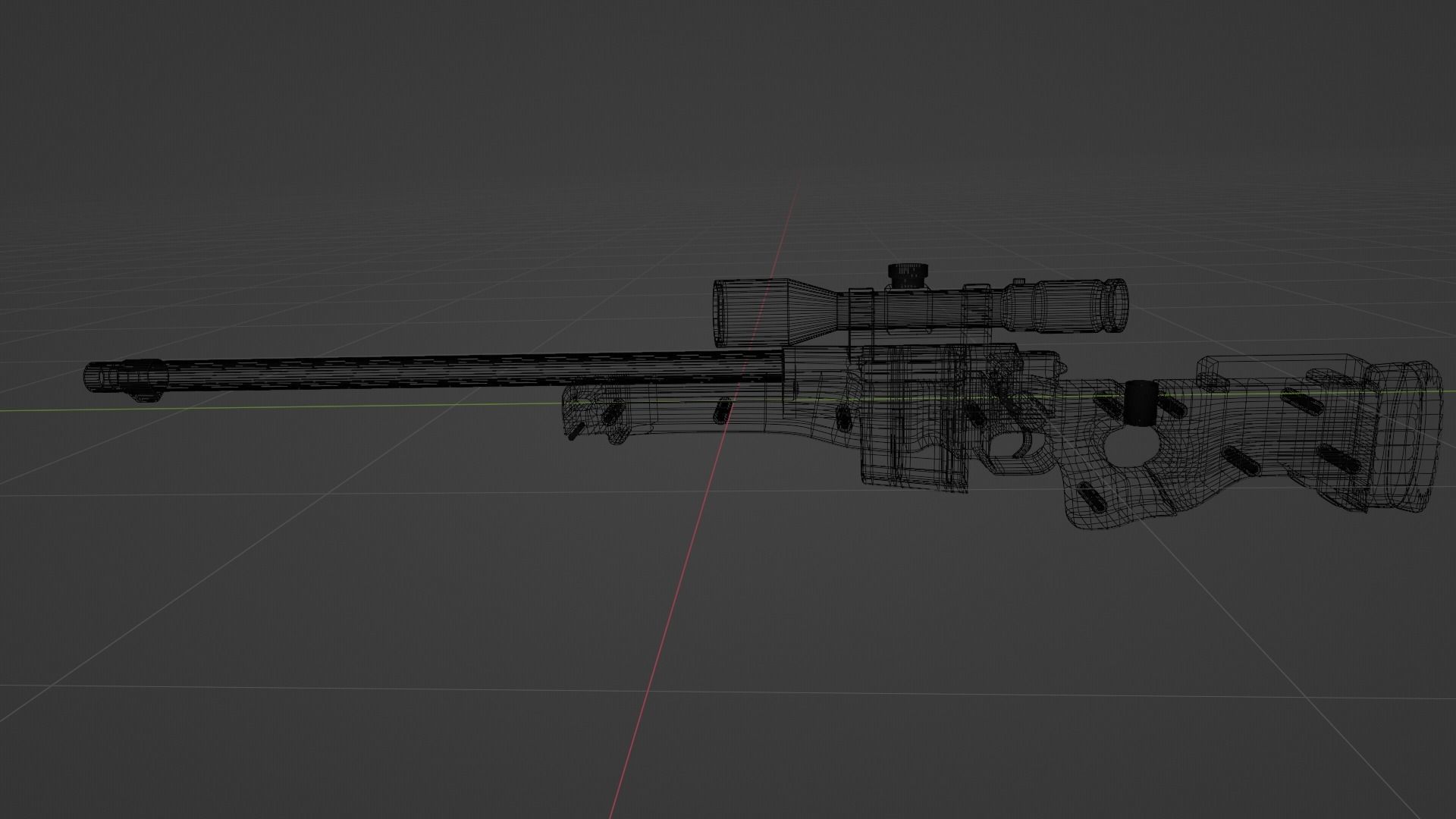 3D model Low poly AWM Sniper Gun VR / AR / low-poly | CGTrader