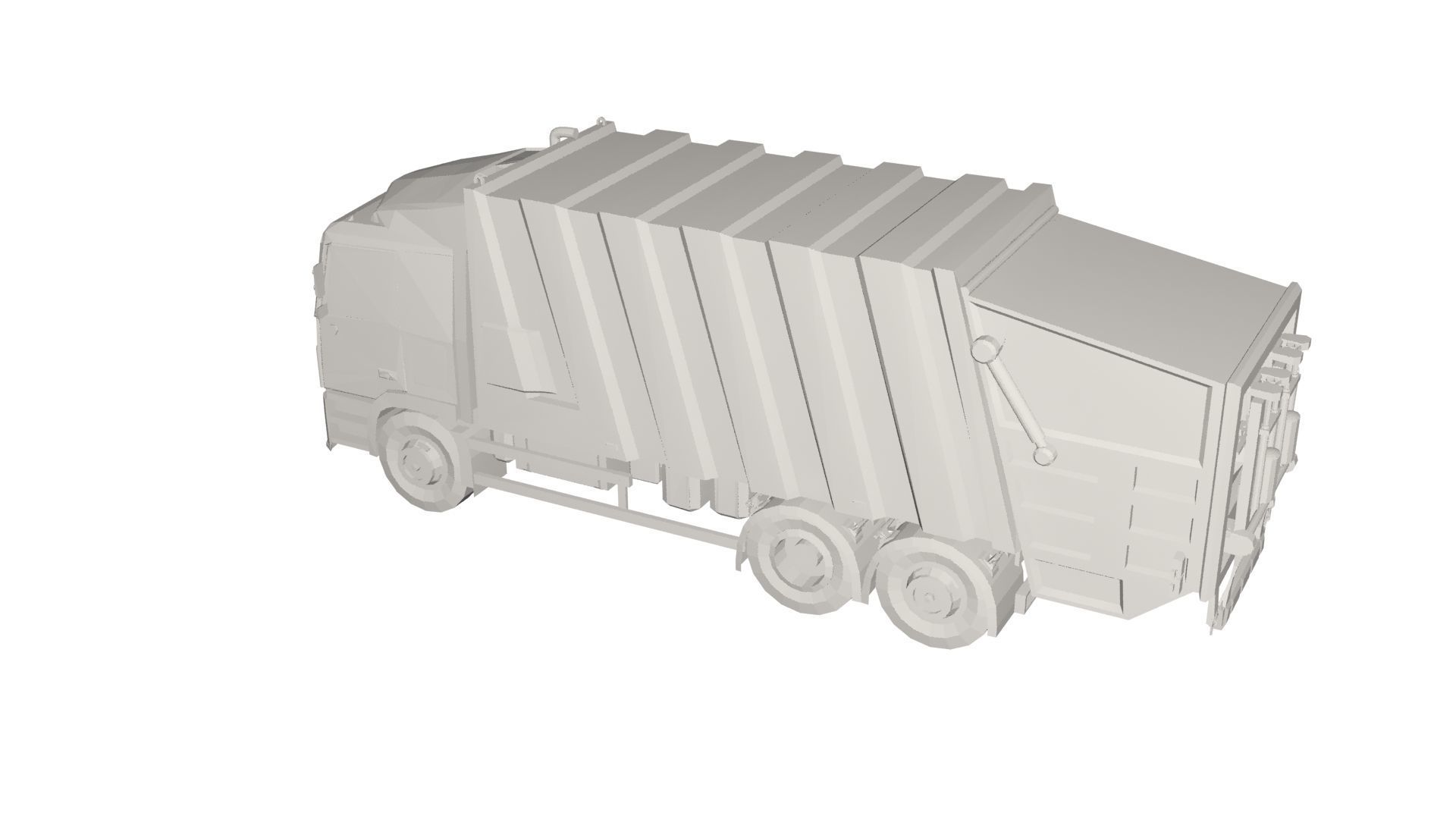 Garbage truck 3D model | CGTrader