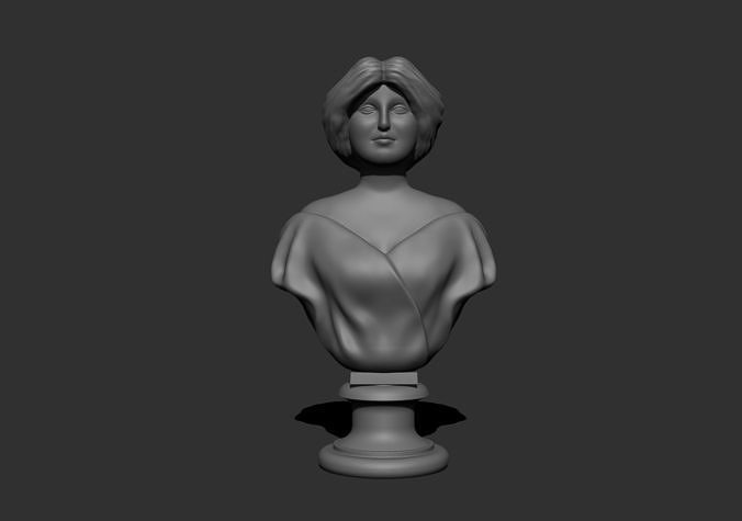 The lady 3D model 3D printable | CGTrader