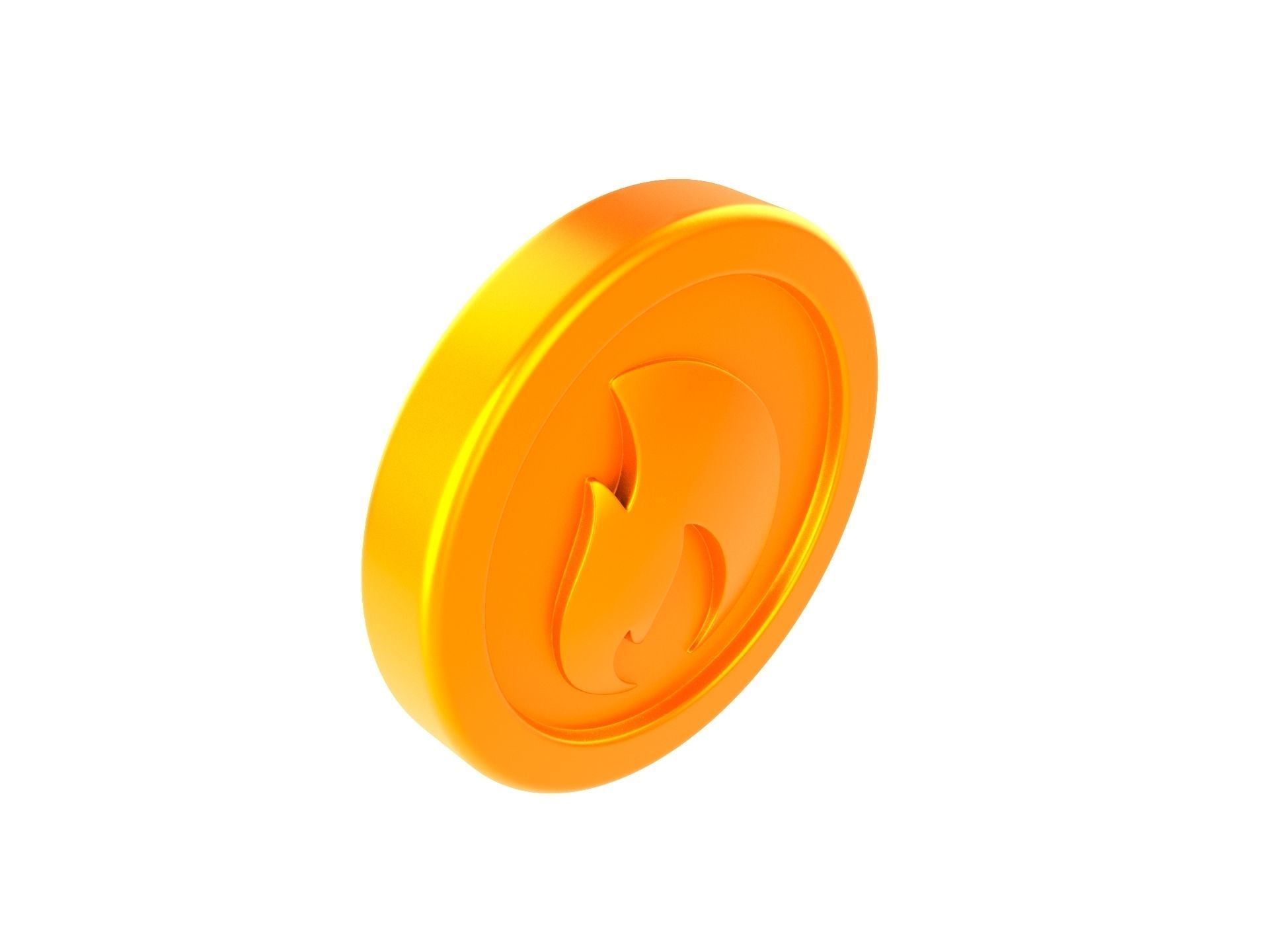 Print006 Coin Fire 3D model 3D printable | CGTrader