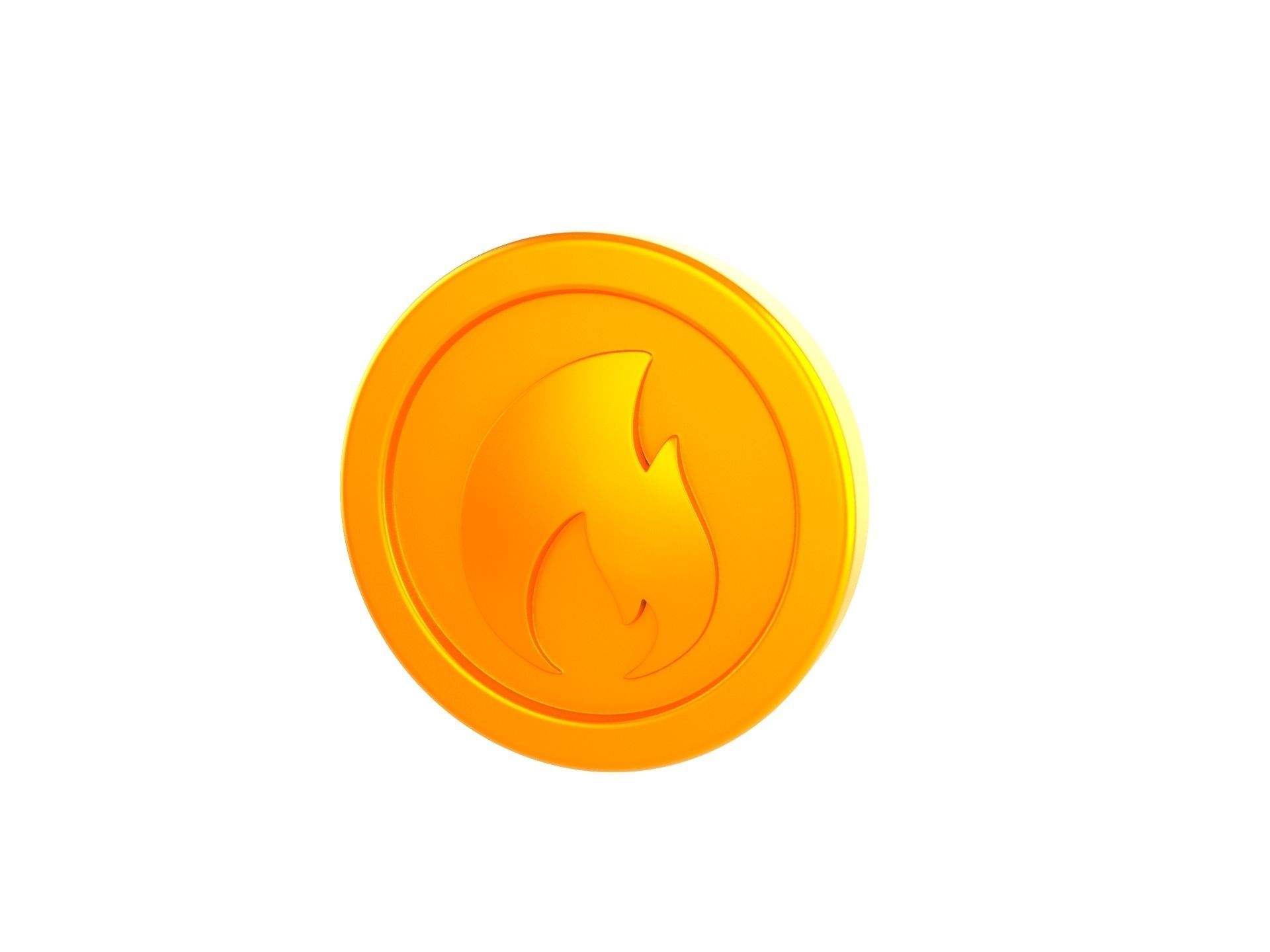 Print006 Coin Fire 3D model 3D printable | CGTrader