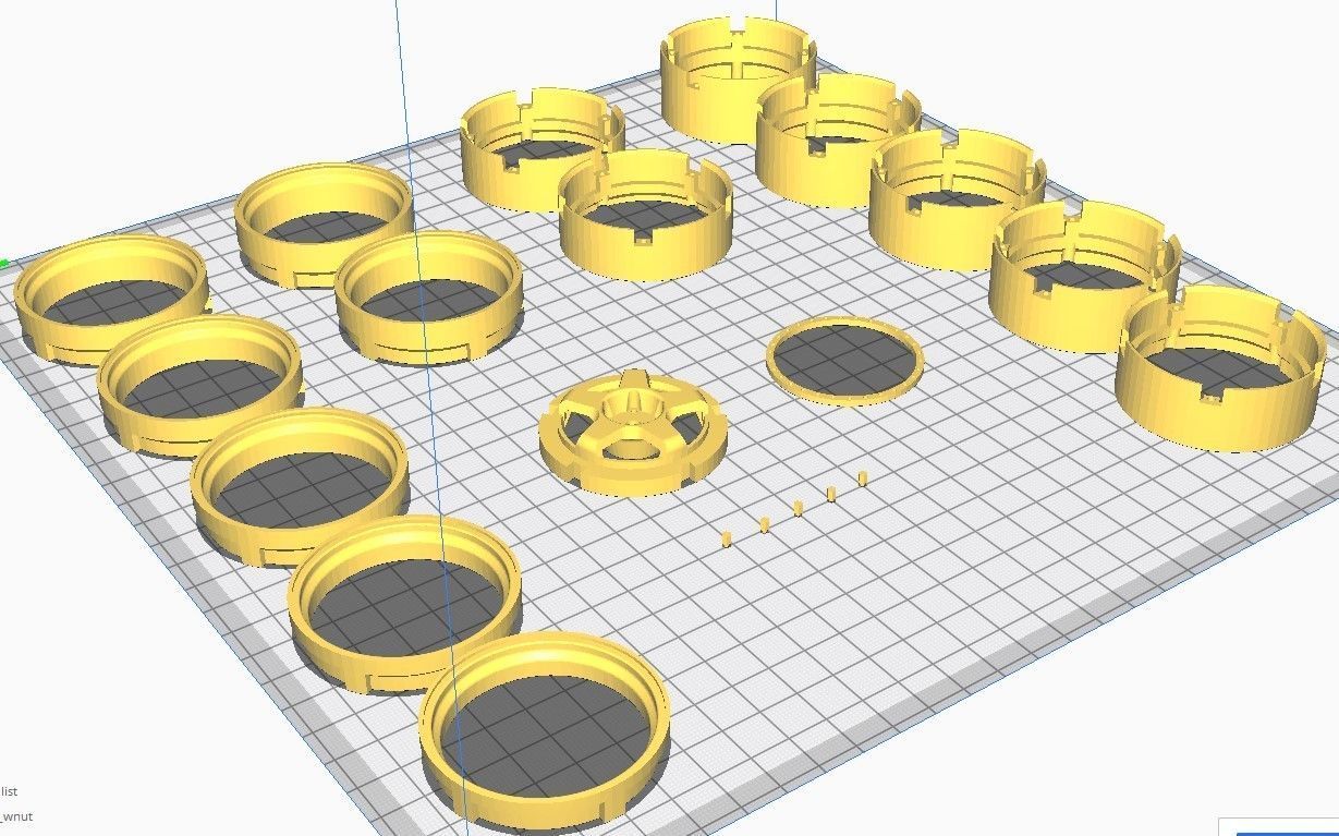 3d printable 3 piece wheel kit 3D model 3D printable | CGTrader