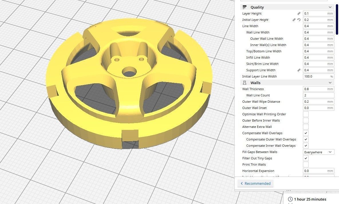 3d printable 3 piece wheel kit 3D model 3D printable | CGTrader
