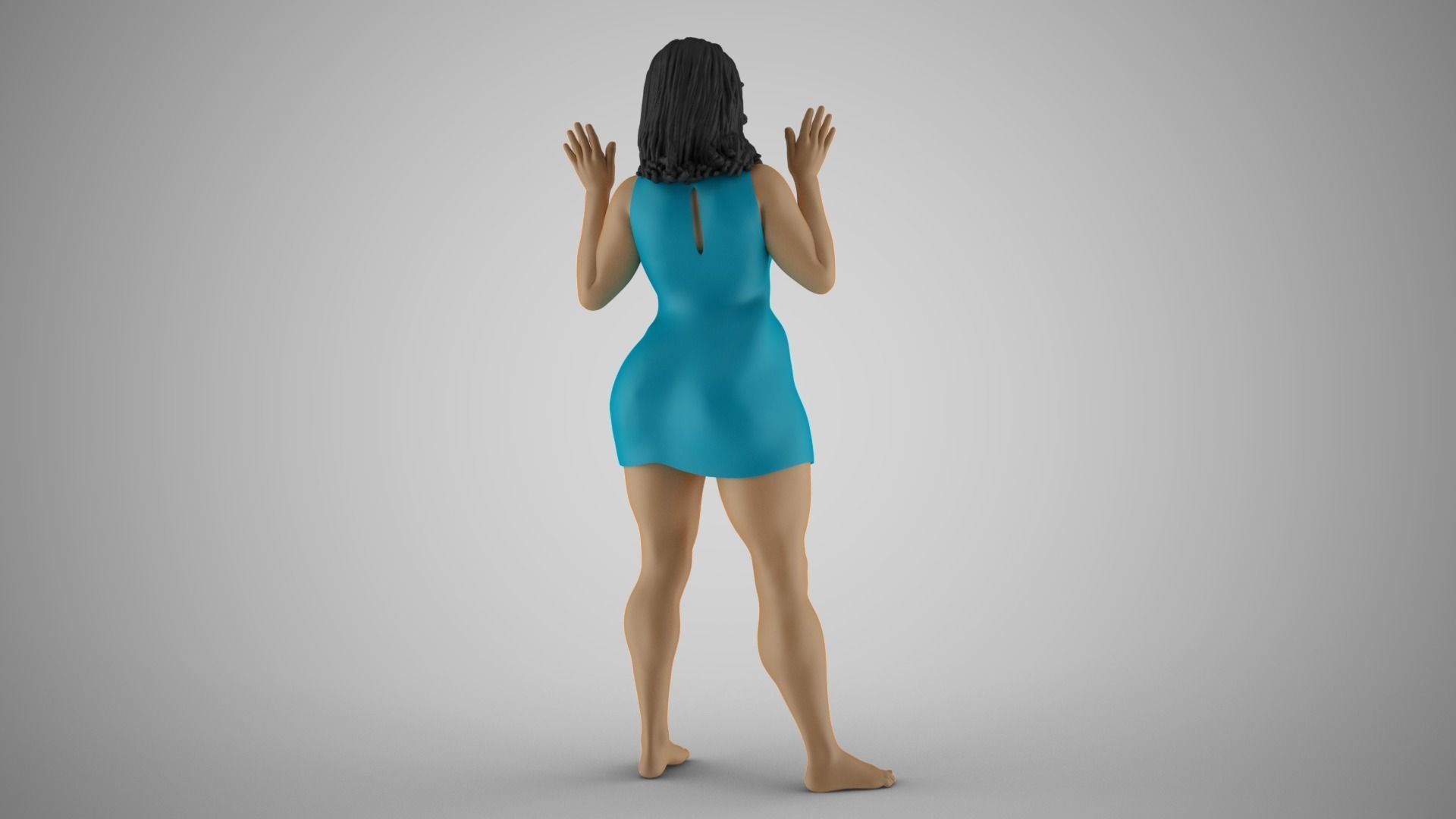 Girl Admits Defeat 3D model 3D printable | CGTrader