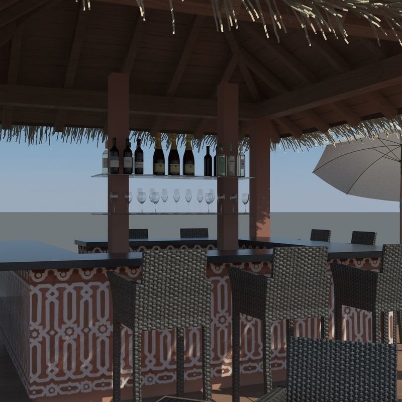 Beach Bar 3D model | CGTrader