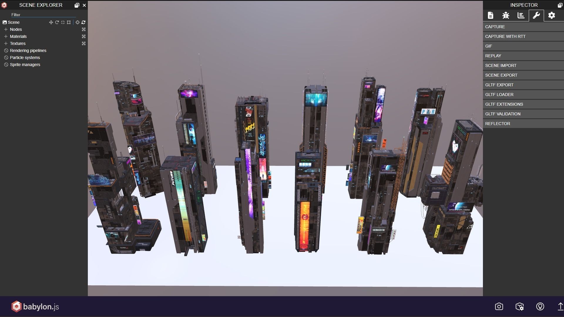 Scifi building Cyberpunk Futuristic building Kitbash Bundle 3D model ...