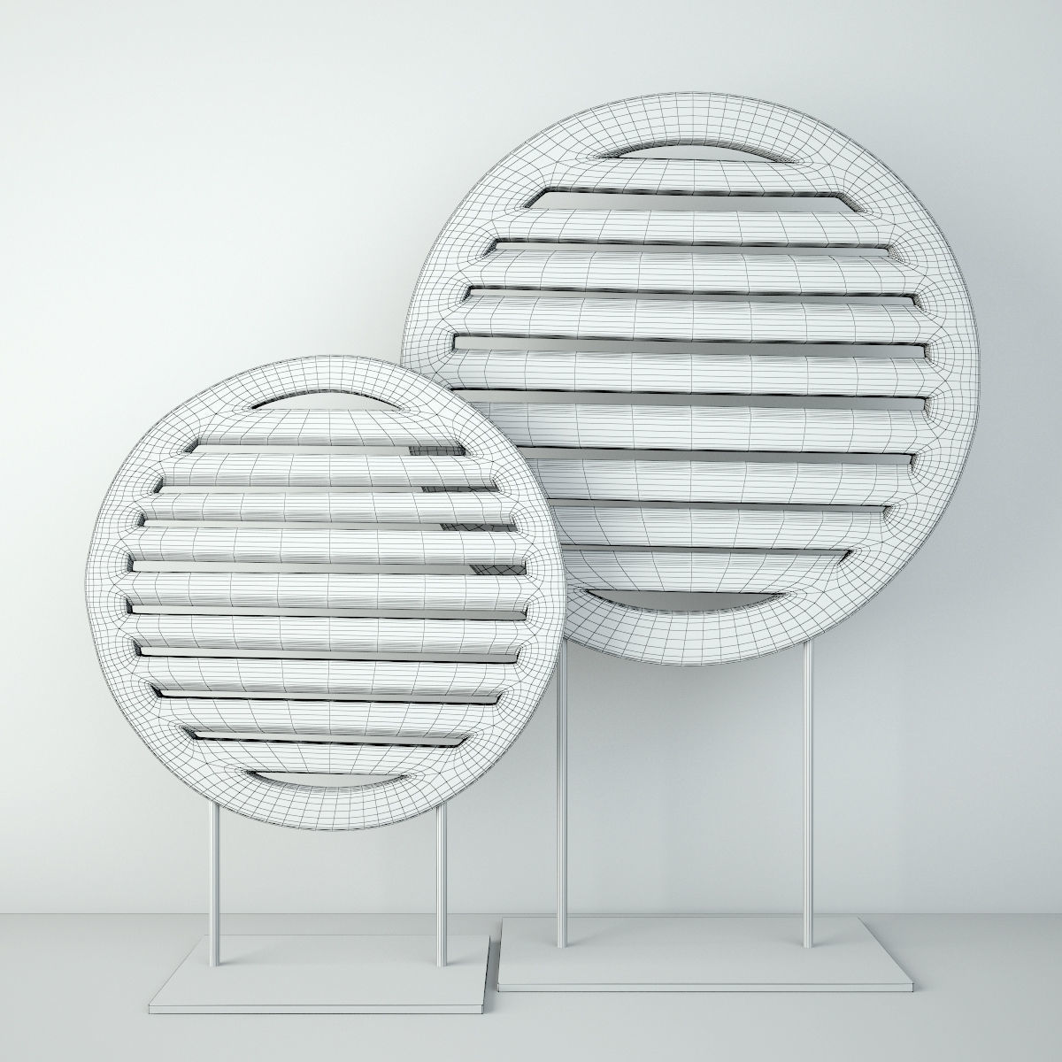 Old Wood Vents 3D model | CGTrader