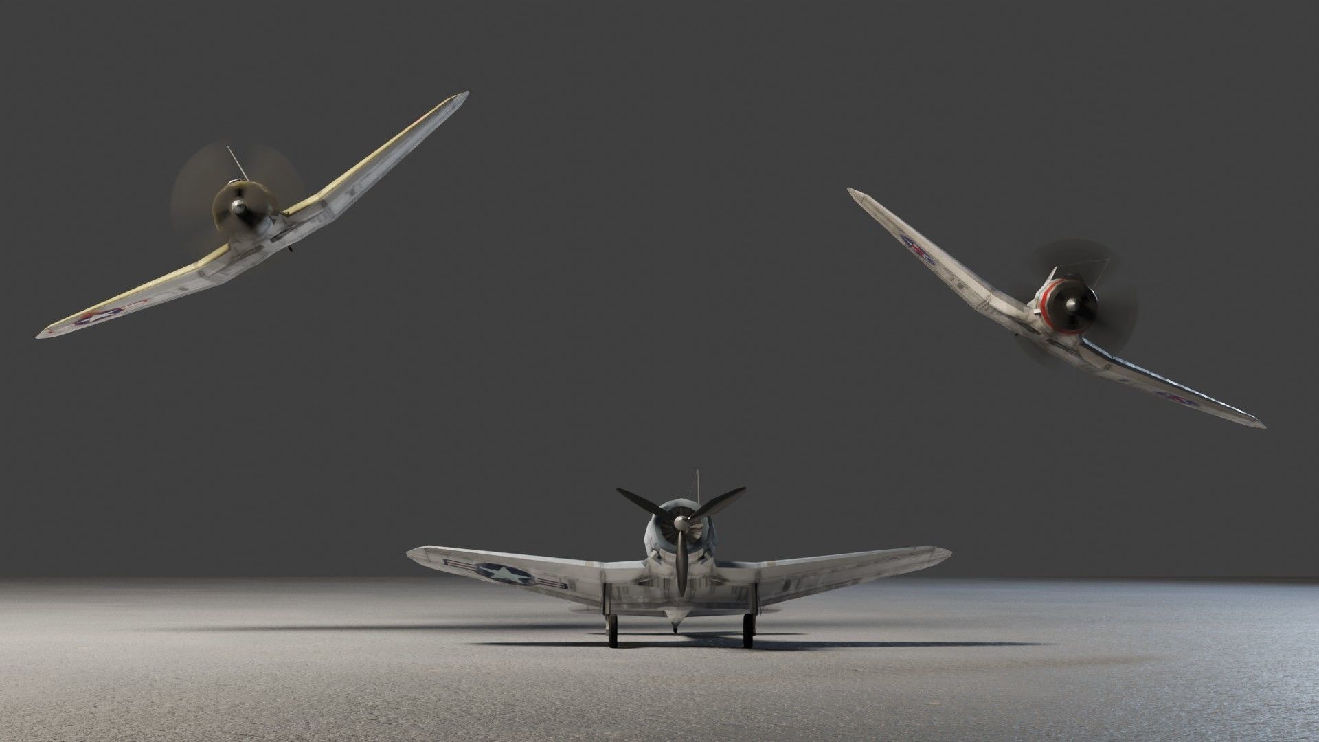 3D model Douglas SBD Dauntless WW2 bomber VR / AR / low-poly | CGTrader