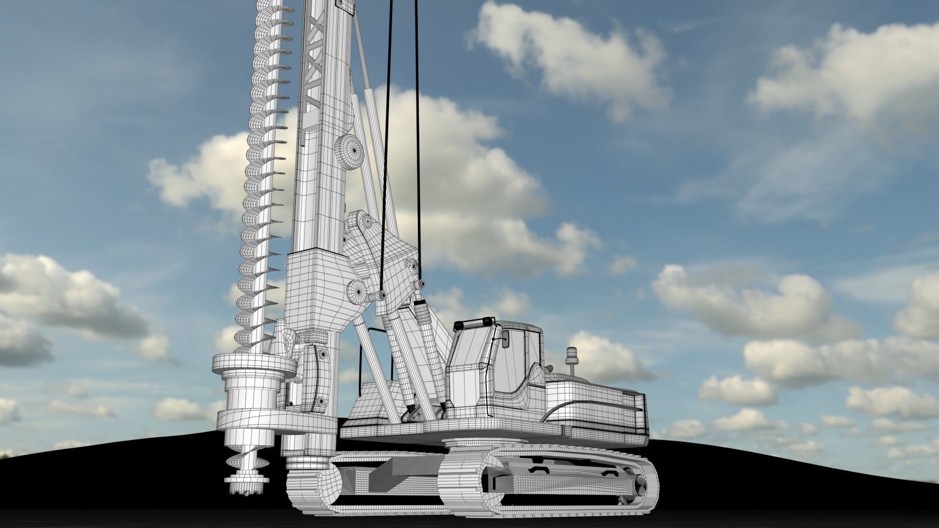Drilling vehicle 3D model | CGTrader