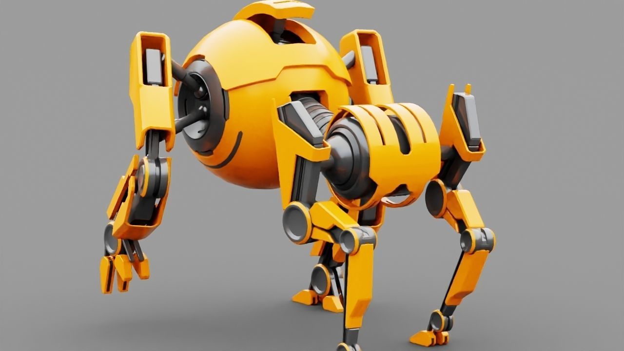 Q BOT rigged character rigged 3D model rigged | CGTrader