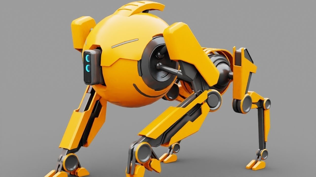 Q BOT rigged character rigged 3D model rigged | CGTrader