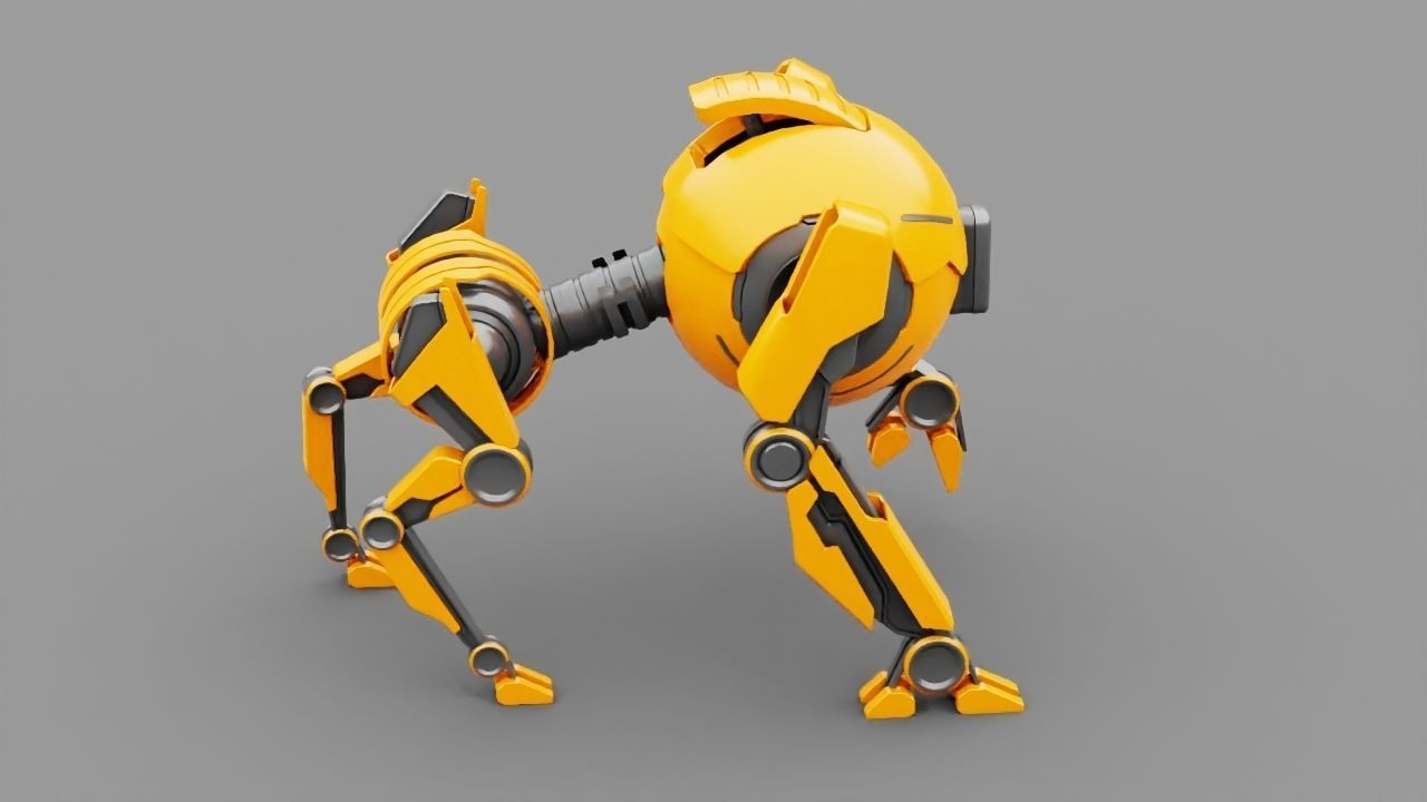 Q BOT rigged character rigged 3D model rigged | CGTrader