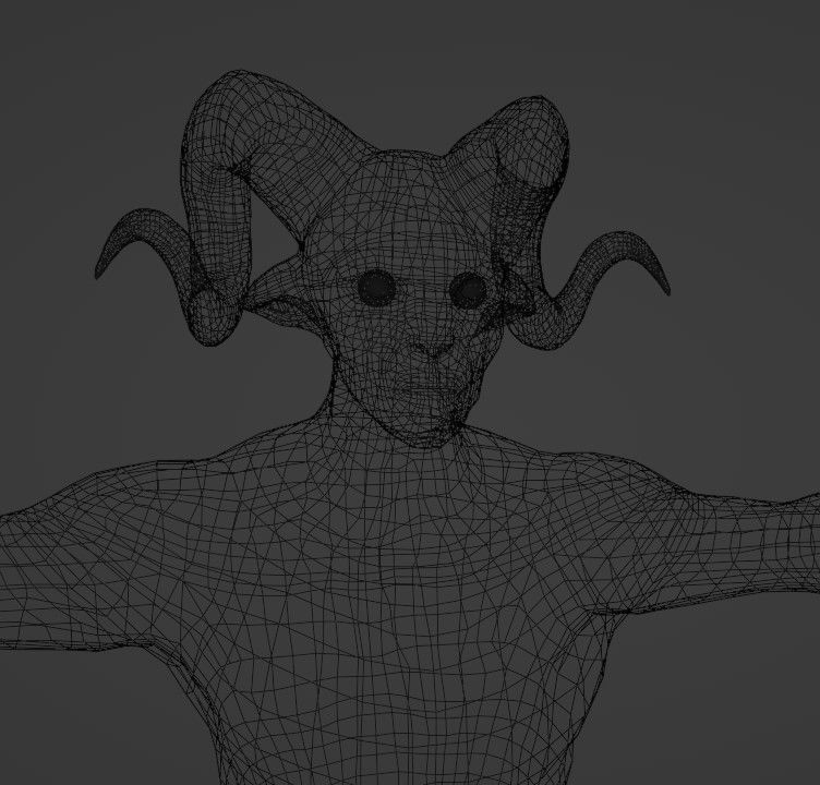 Satyr BaseMesh 3D model | CGTrader