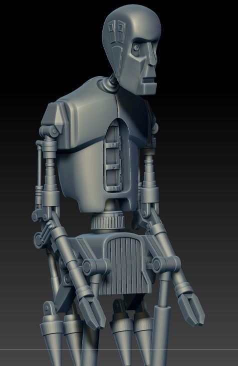 8D8 Droid Articulation 3D print One12 Scale files 3D model 3D printable ...