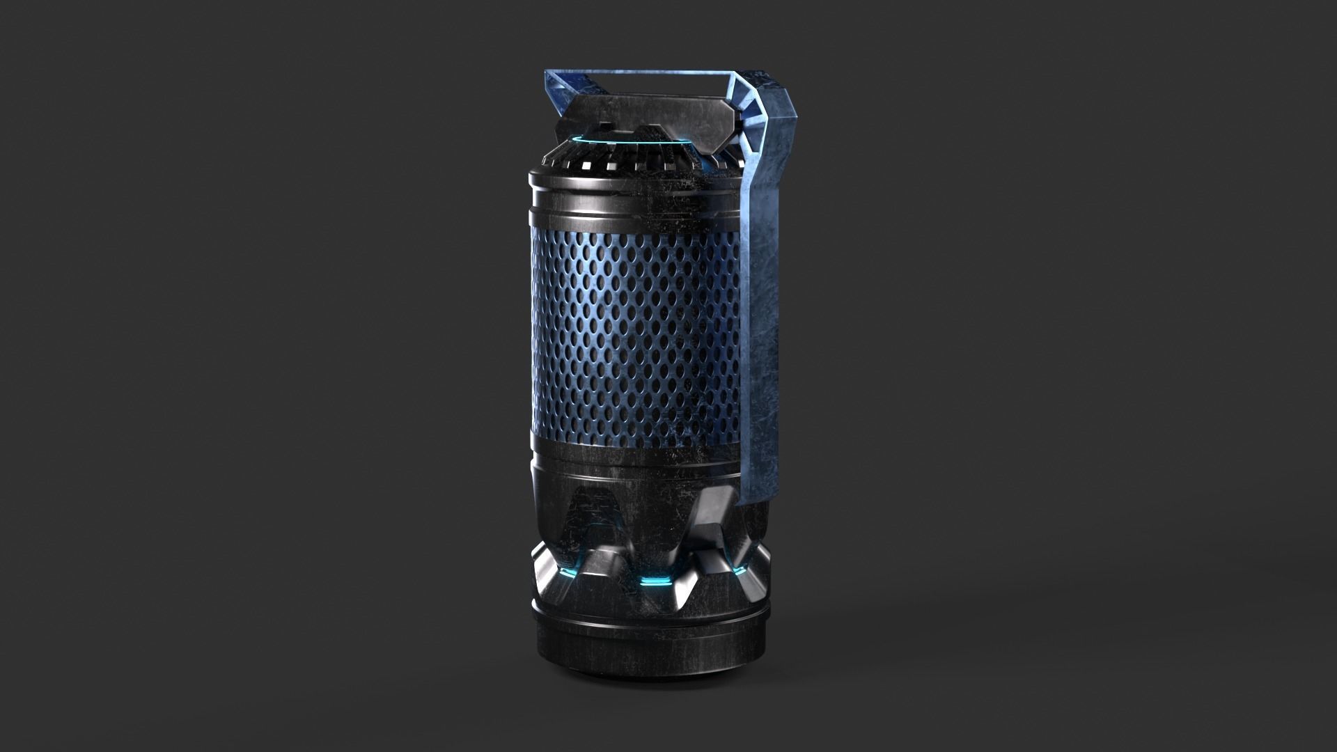 3D model Sci Fi Stun Grenade Flashbang Low Poly 3D Model VR / AR / low ...