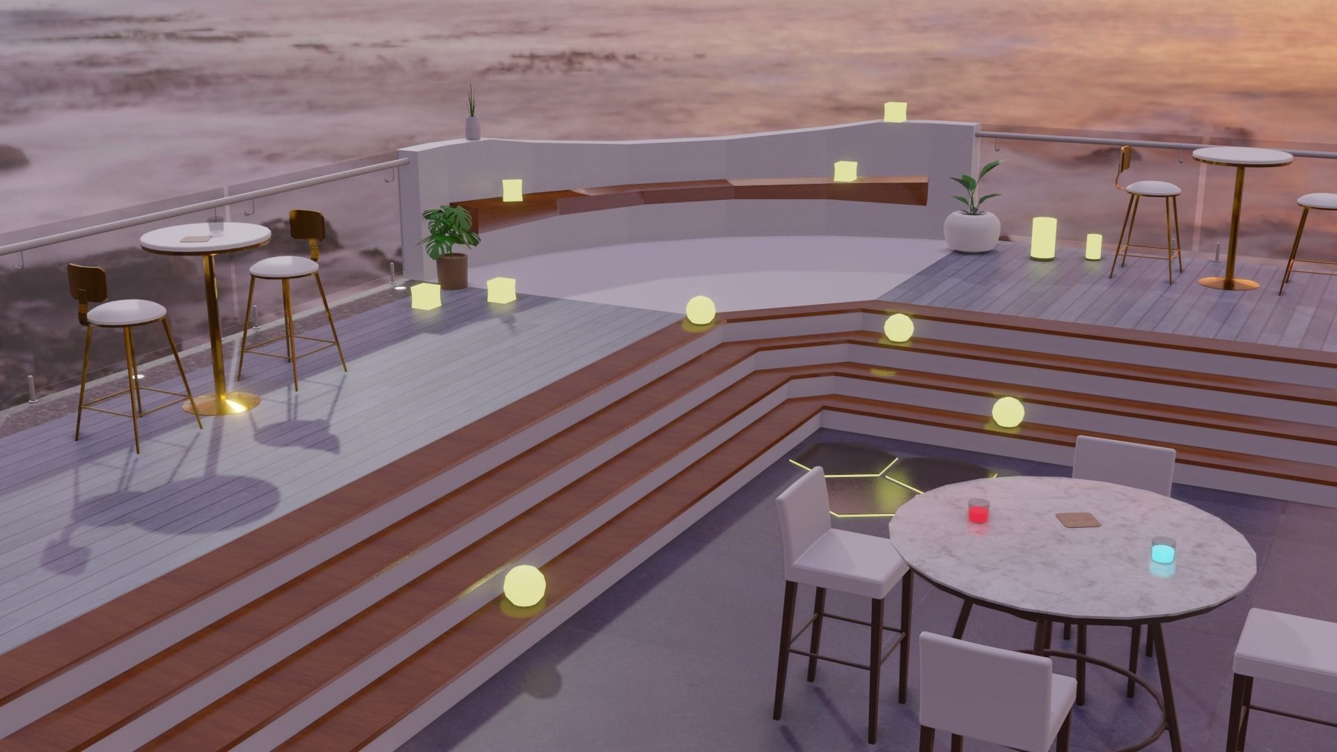 3D model Metaverse Rooftop Bar VR / AR / low-poly | CGTrader