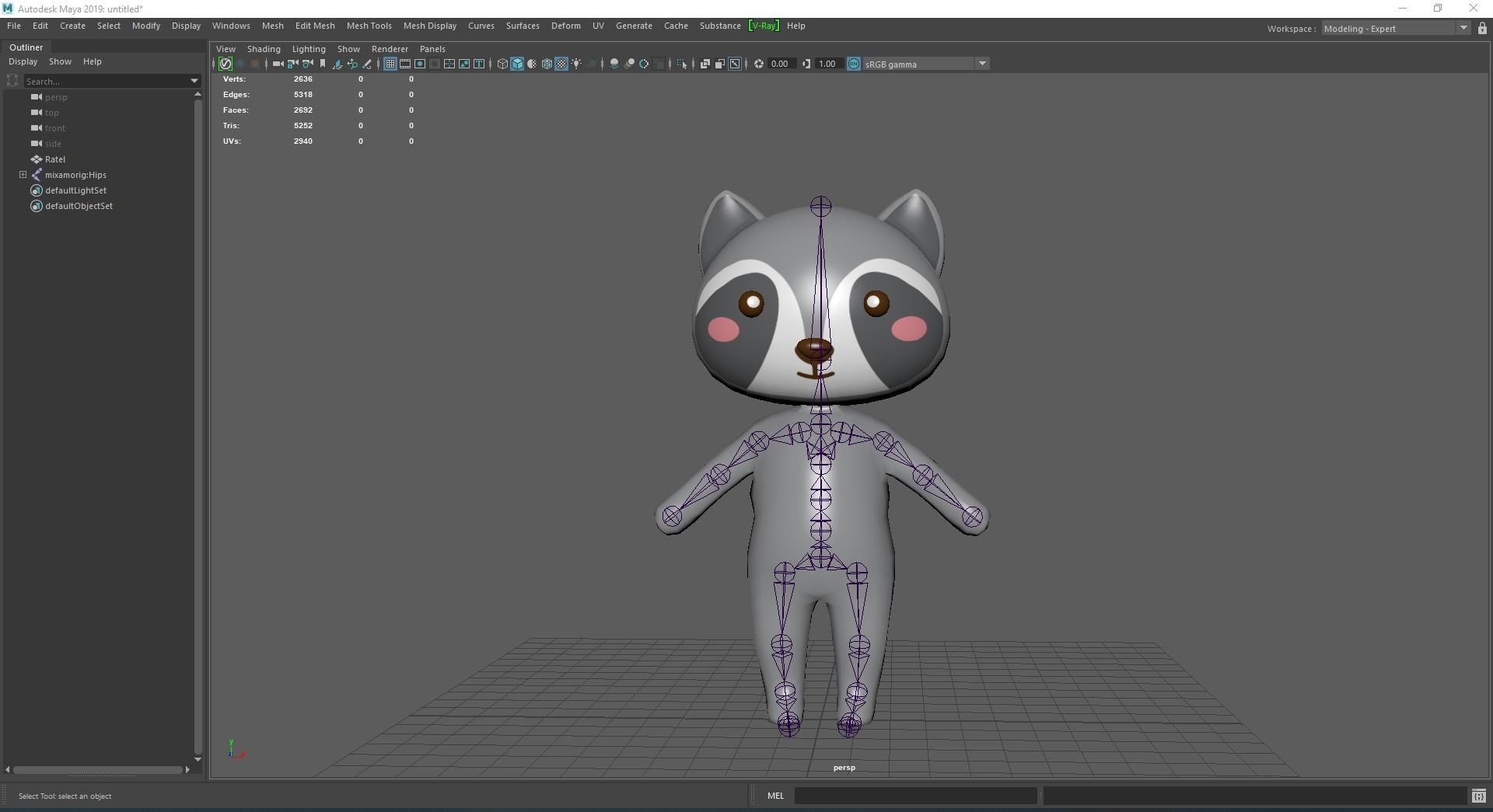3D model Cartoon Ratel character 3d VR / AR / low-poly | CGTrader