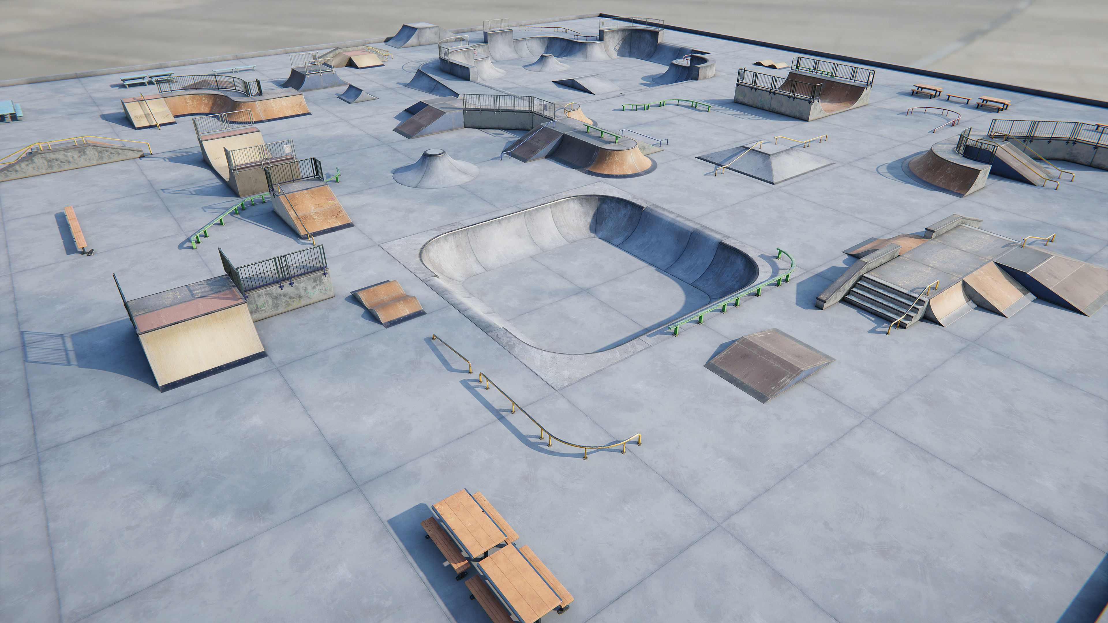 3D model Skate Park - Modular Pack VR / AR / low-poly | CGTrader