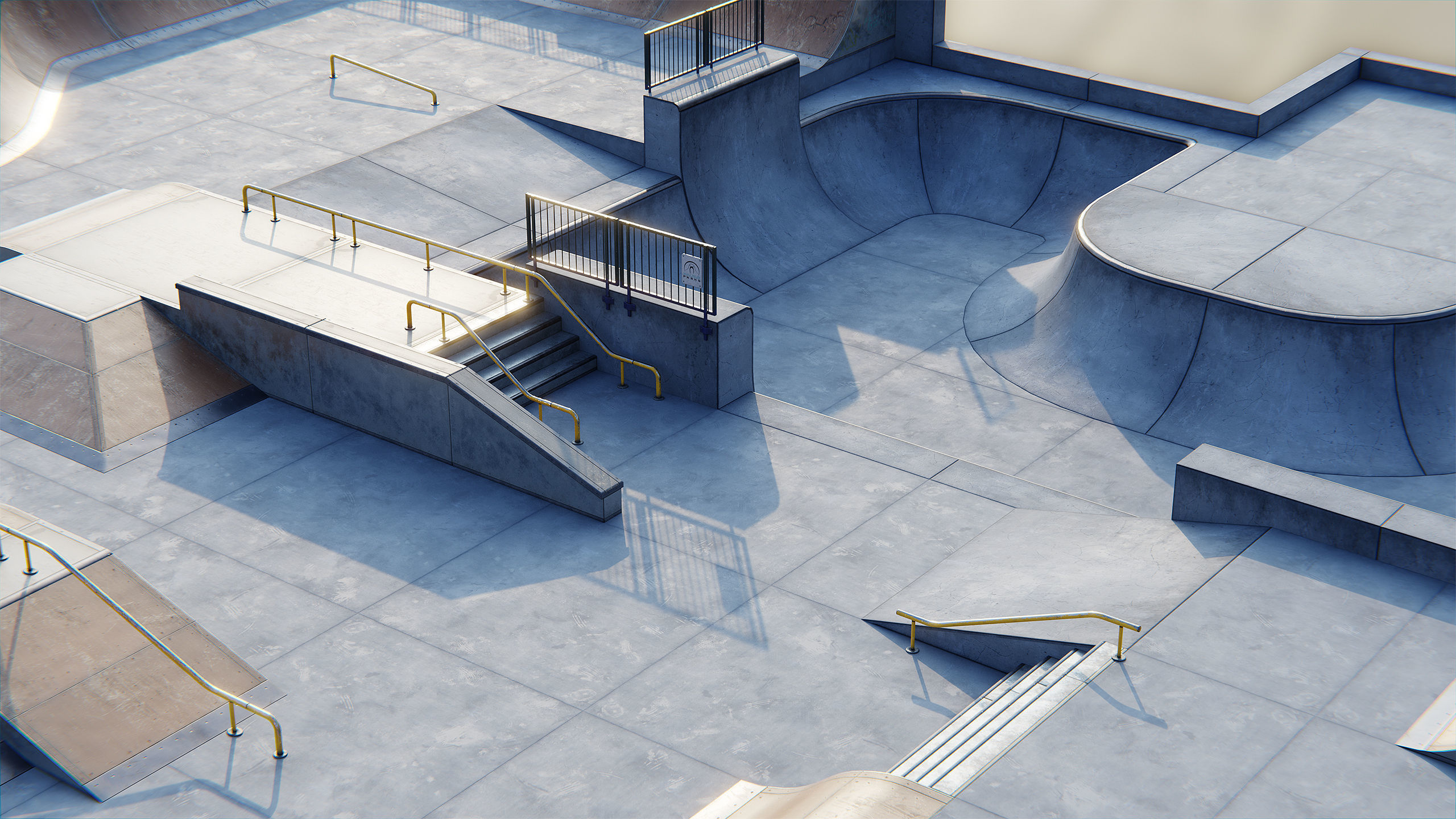3D model Skate Park - Modular Pack VR / AR / low-poly | CGTrader