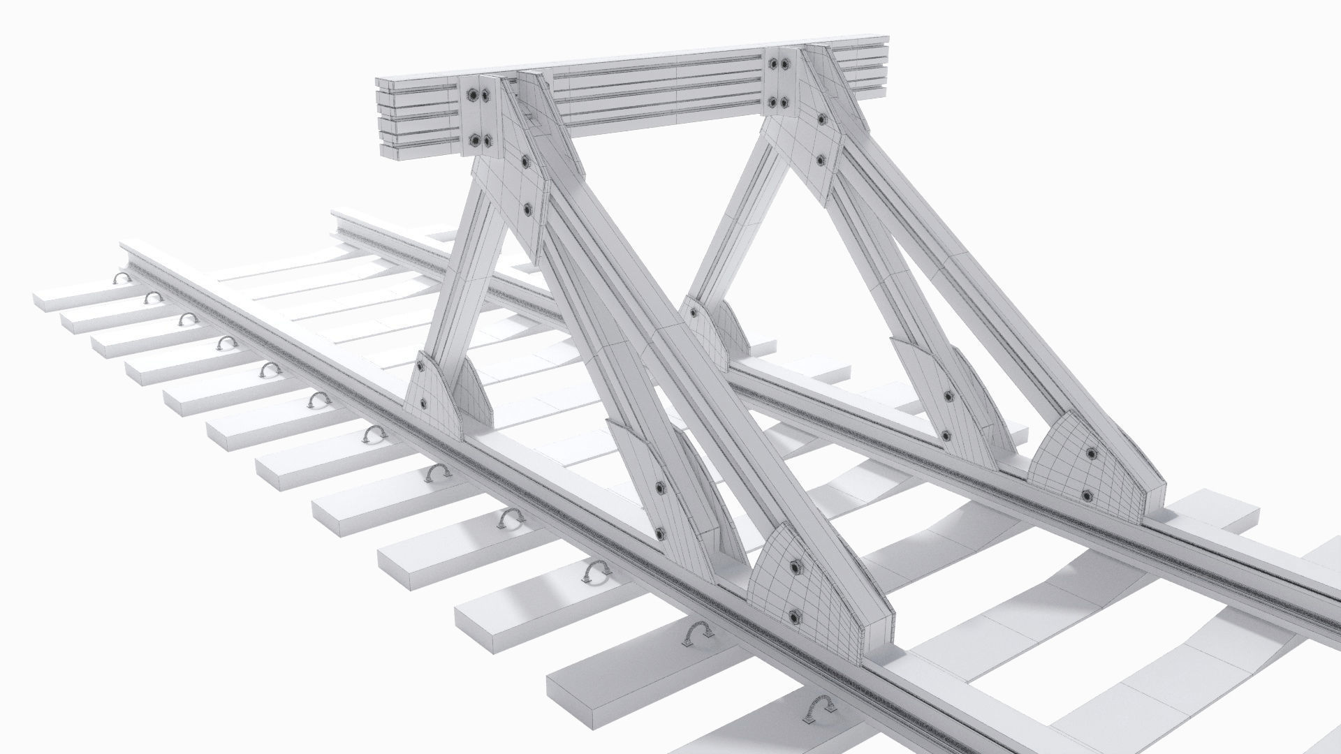 Railway Buffer Stop 3D model | CGTrader