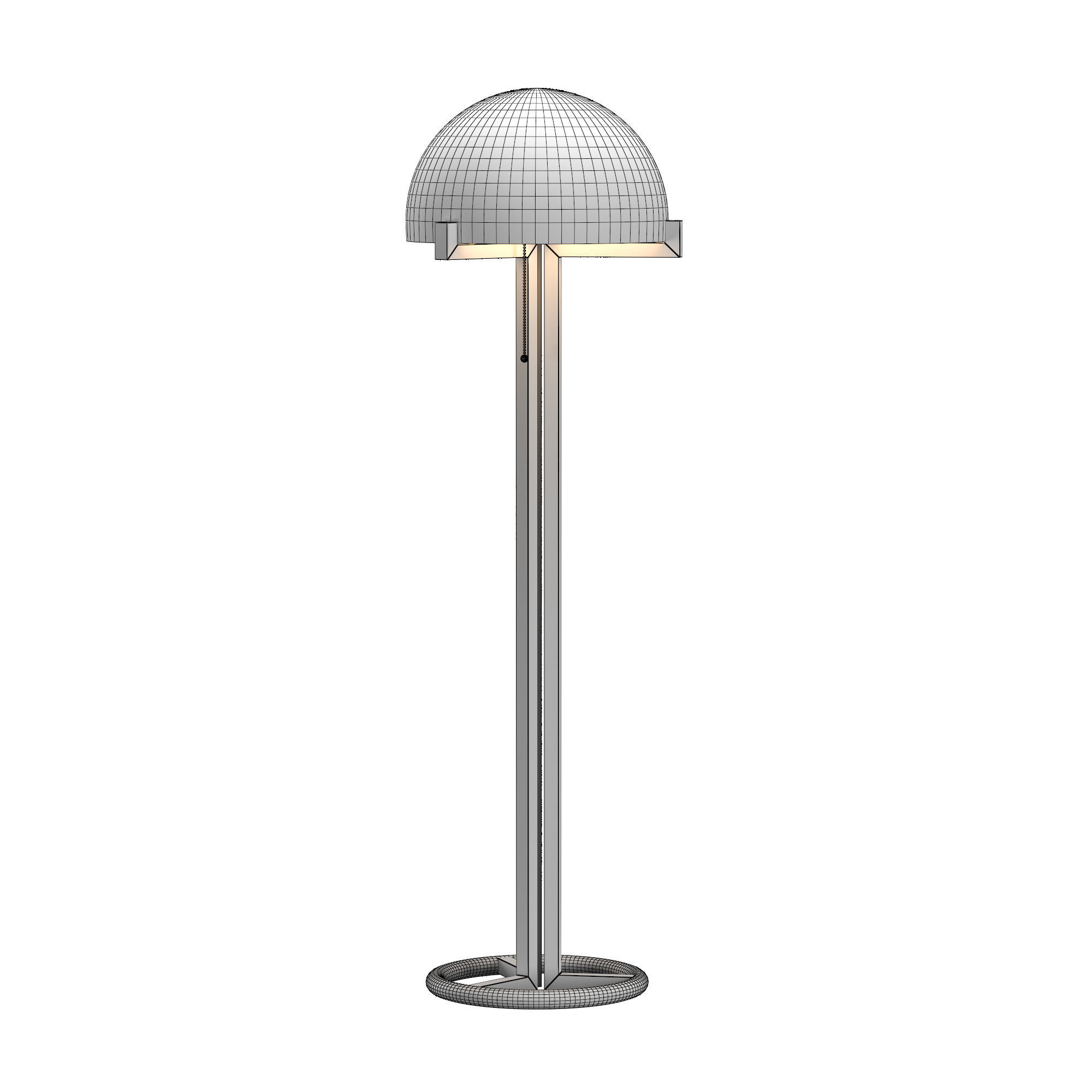 ALTADENA GLASS SHADE FLOOR LAMP 3D model | CGTrader