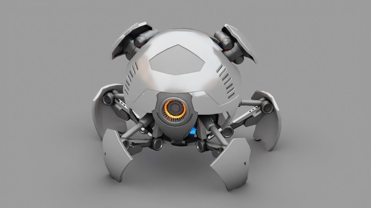 Ball Bot rigged character 3D model rigged | CGTrader