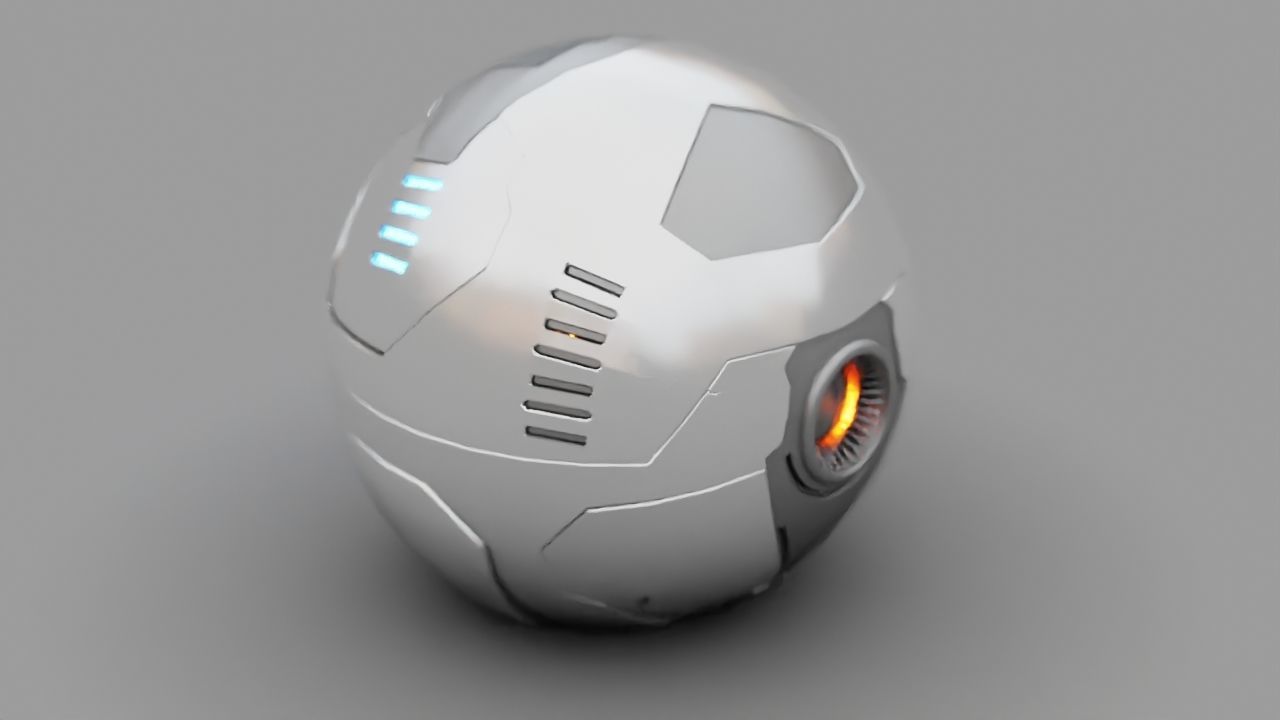 Ball Bot rigged character 3D model rigged | CGTrader