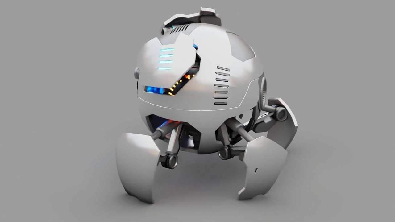 Ball Bot rigged character 3D model rigged | CGTrader