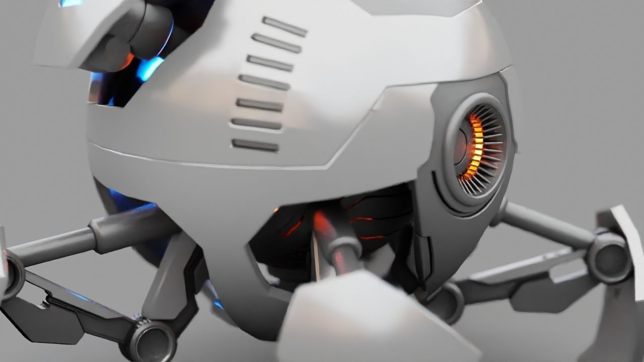 Ball Bot rigged character 3D model rigged | CGTrader