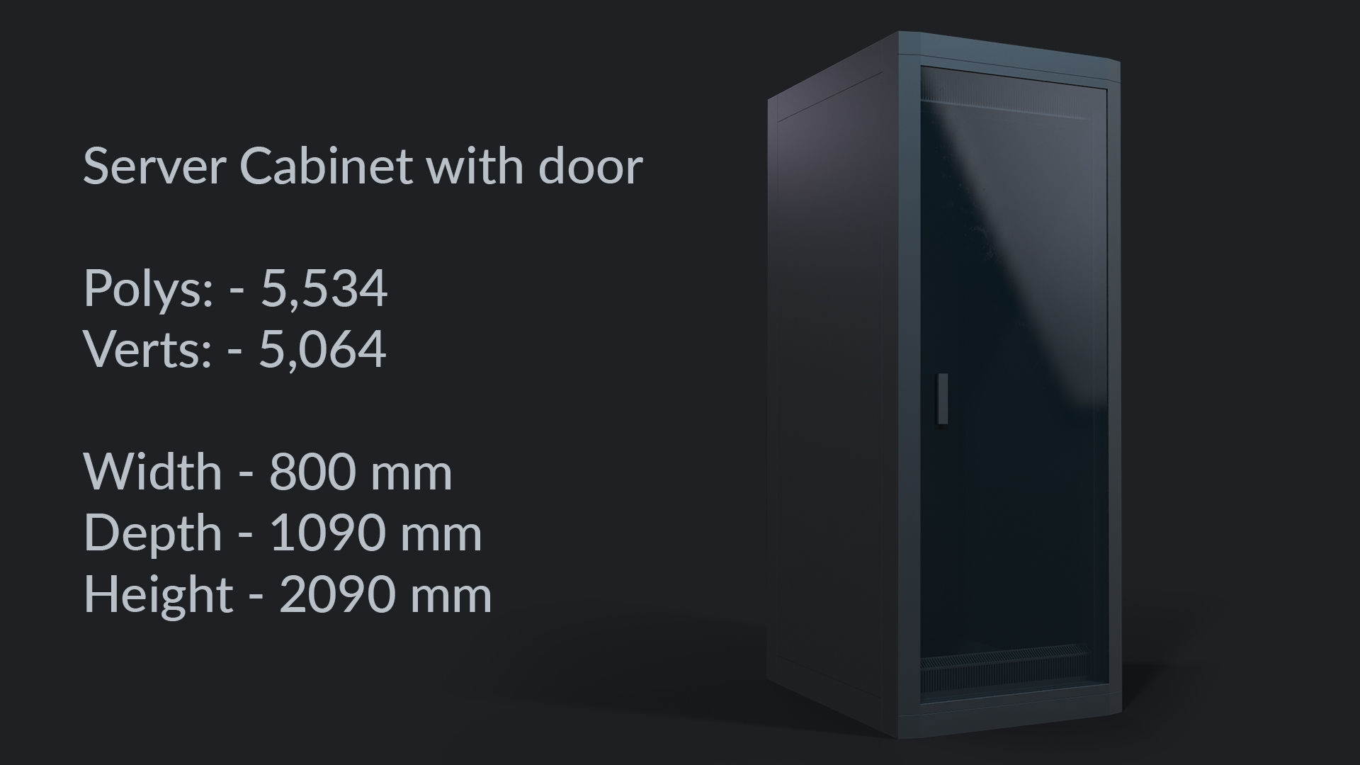 3D model Modular Server Rack VR / AR / low-poly | CGTrader