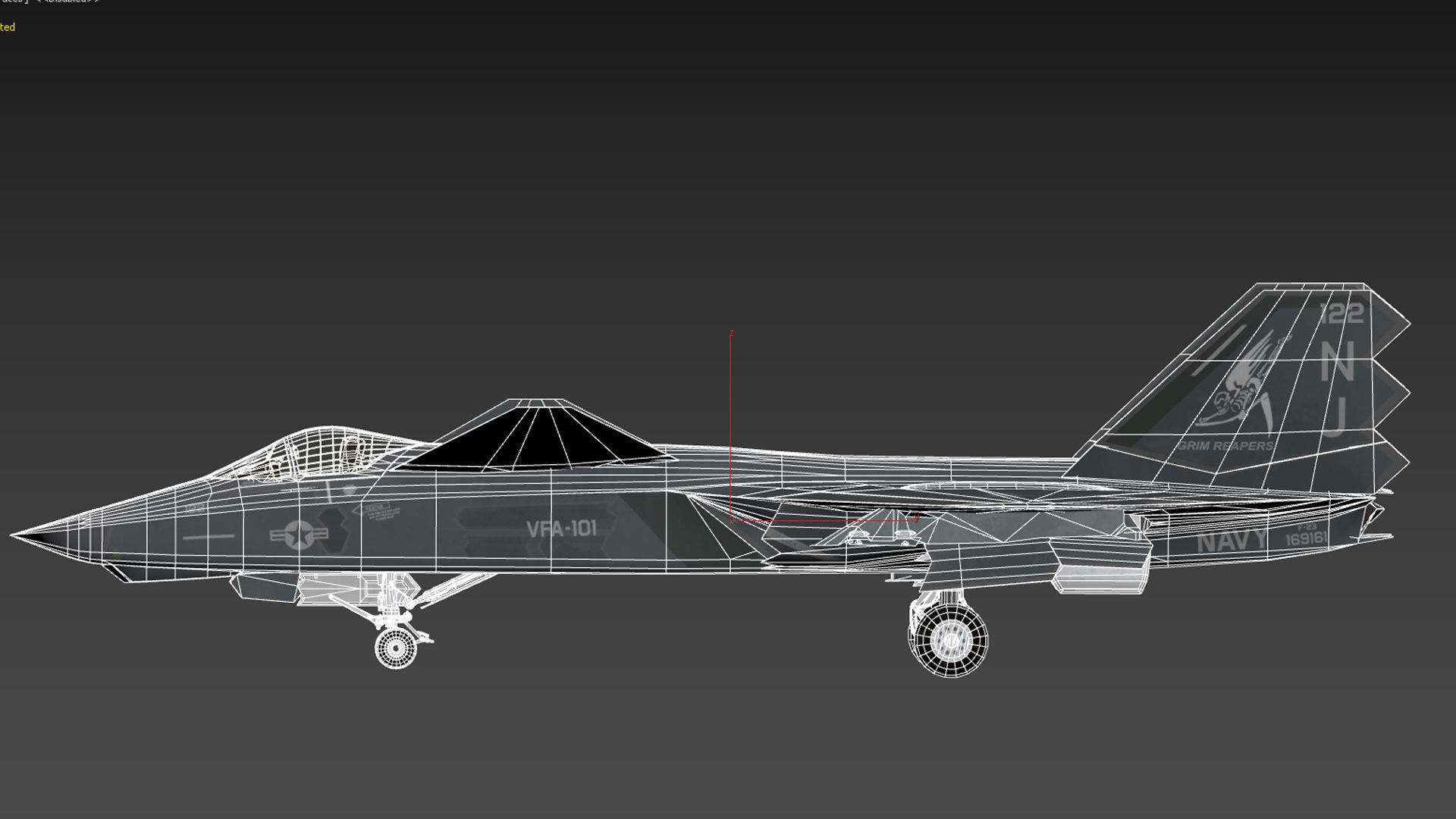 YF-23 naval NATF-23 3D model | CGTrader