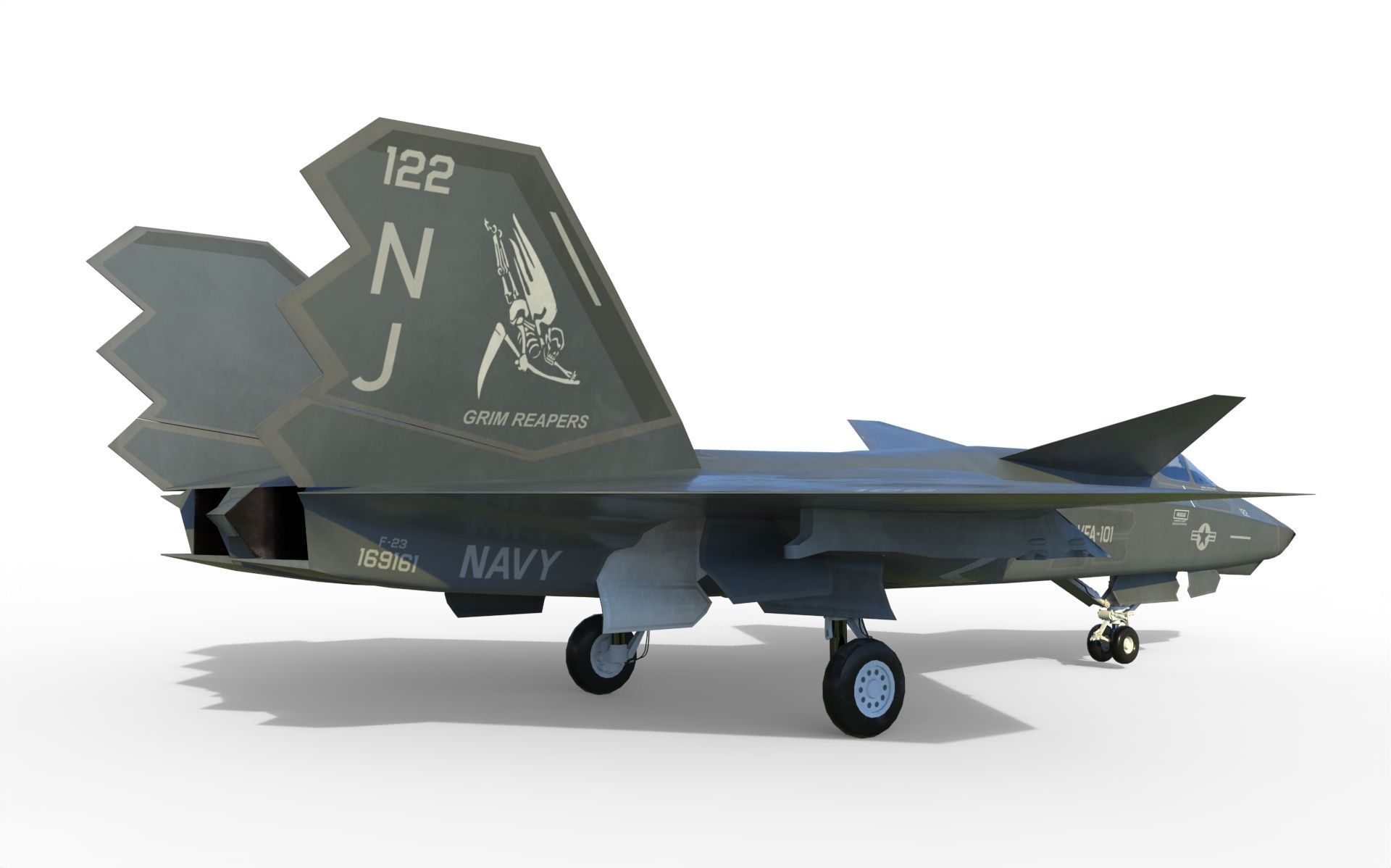 YF-23 naval NATF-23 3D model | CGTrader