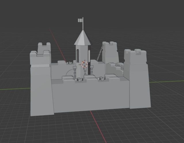 3D model Lowpoly Castle VR / AR / low-poly | CGTrader