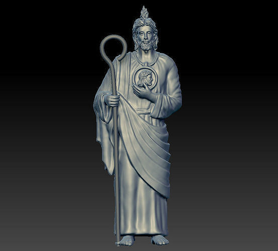 jewelry Saint Jude Thaddeus solid 5cm 3D model 3D printable | CGTrader
