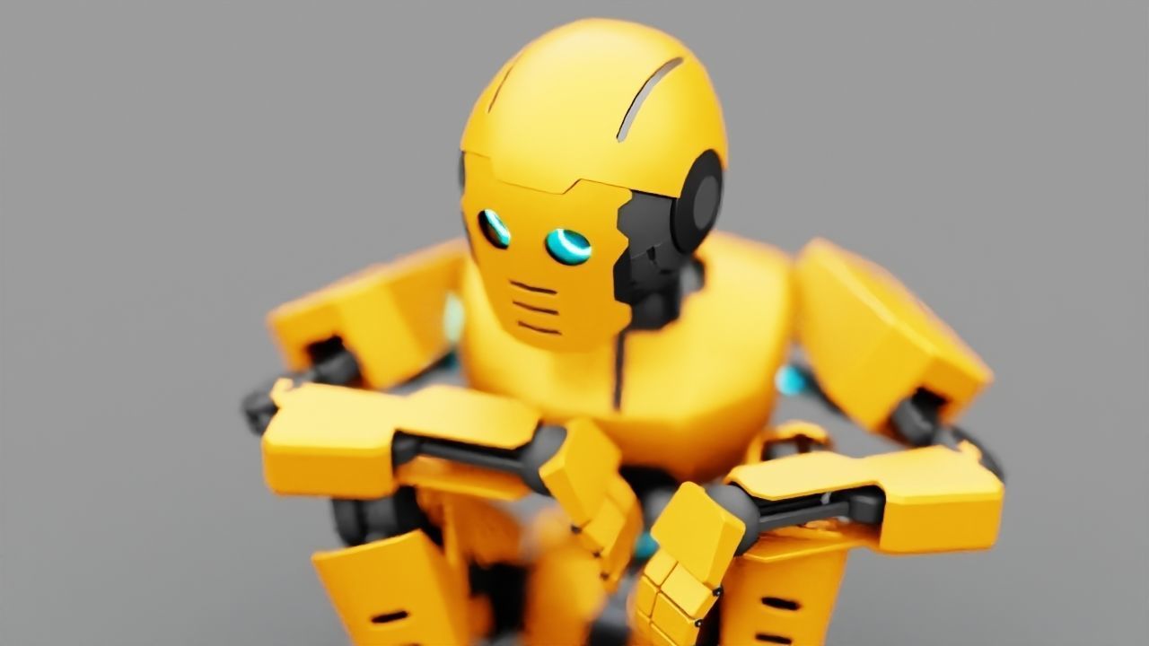 Android V2 rigged character 3D model rigged | CGTrader