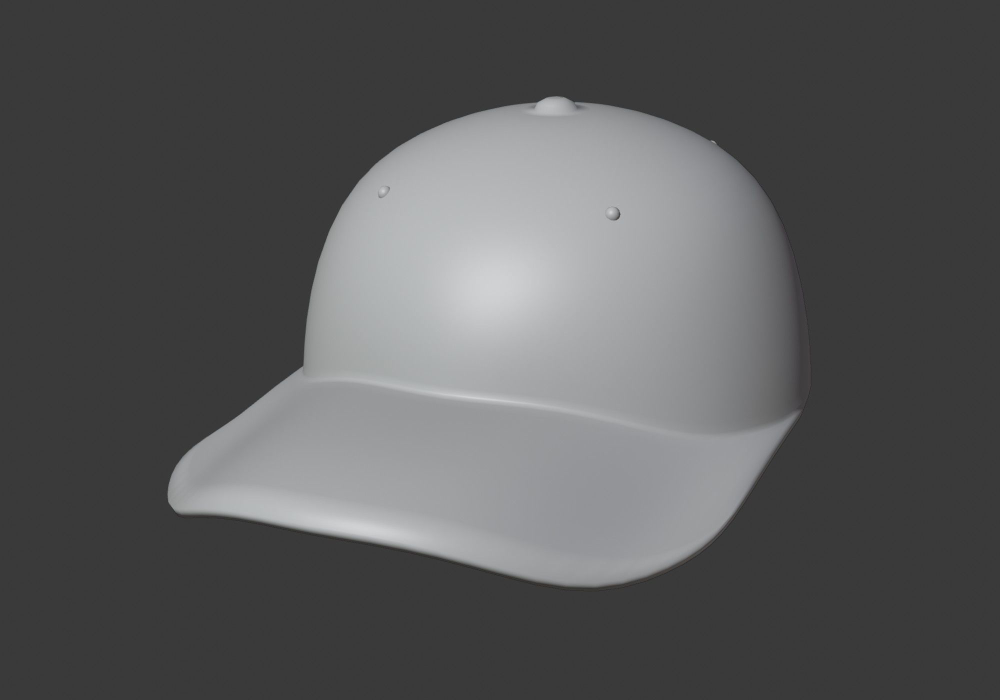 blue-gray cap 3D model | CGTrader