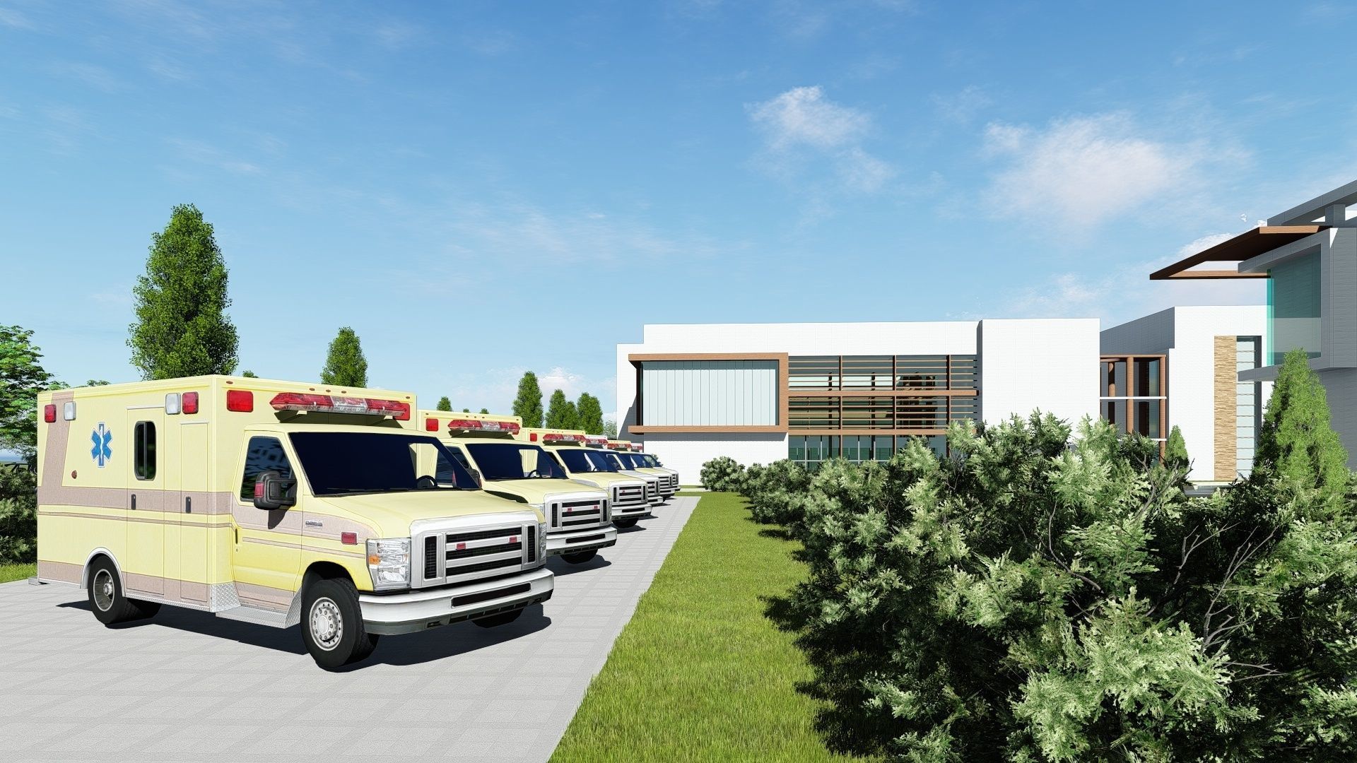 Sketchup Hospital F2 with Render and Lumion file 3D model | CGTrader