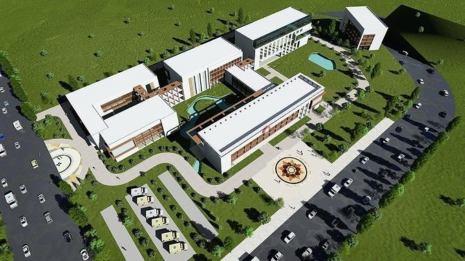 Sketchup Hospital F2 with Render and Lumion file 3D model | CGTrader