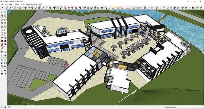 Sketchup Hospital F10 3D model | CGTrader