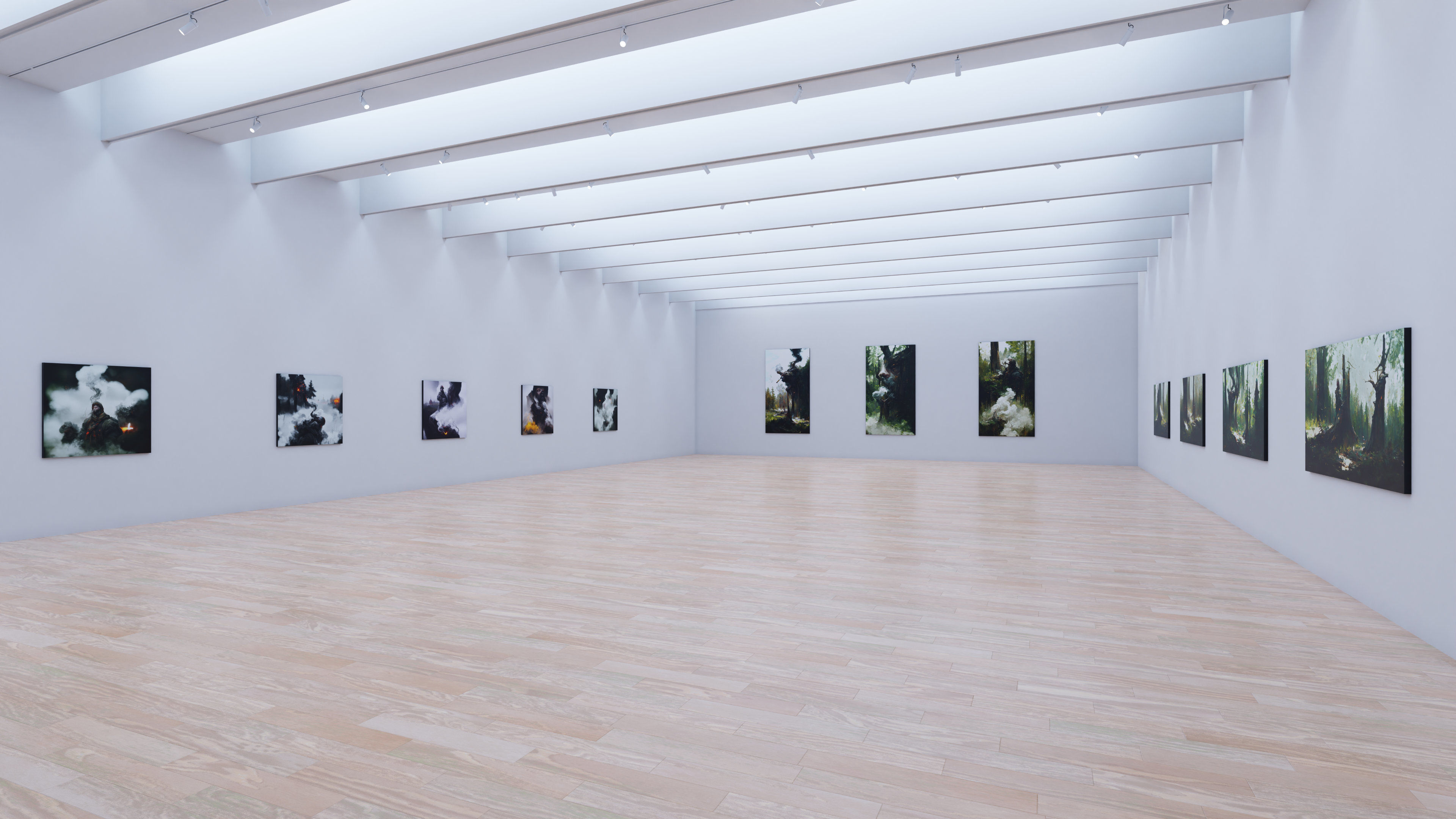 3D model Art Museum Gallery Interior 30b VR / AR / low-poly | CGTrader