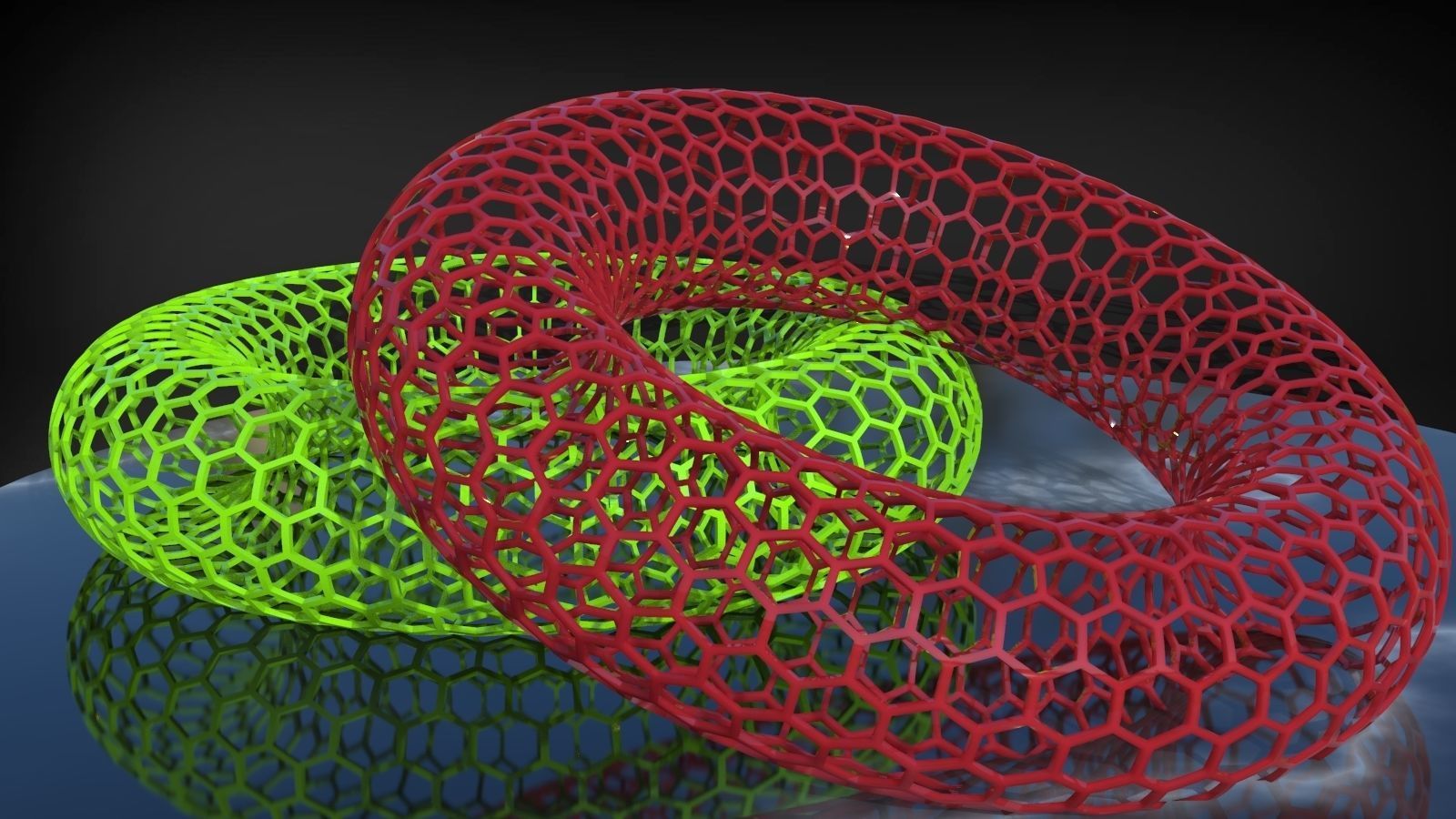 hexagonal mesh ring 3D model 3D printable | CGTrader