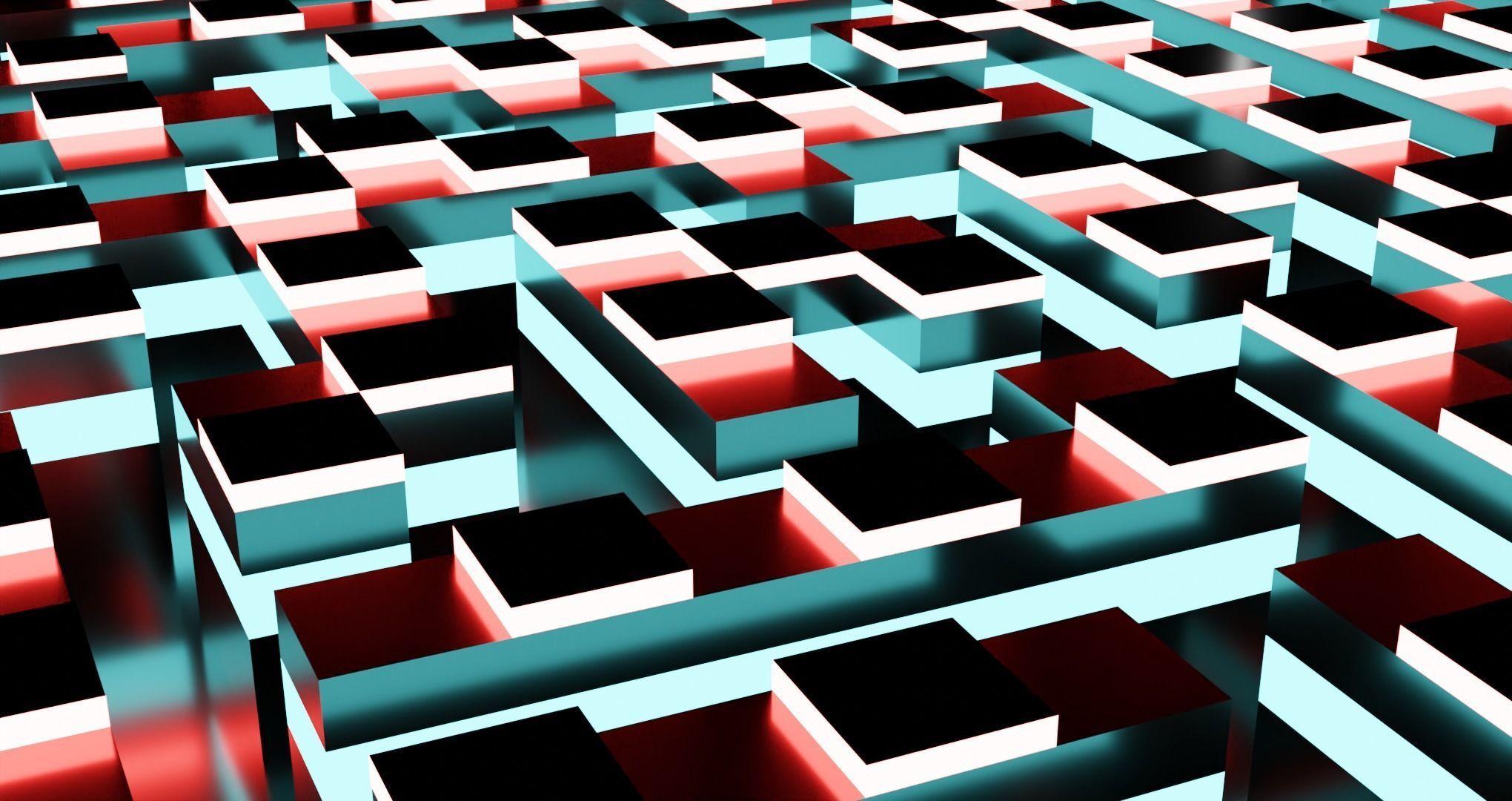 3D model Cyber Maze v1 VR / AR / low-poly | CGTrader