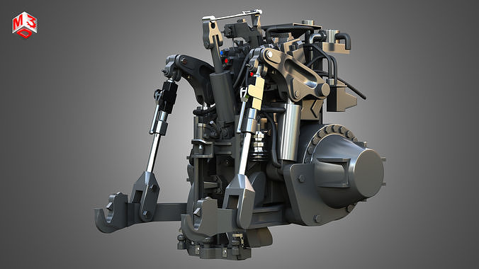 MT900-Hitch System 3D model | CGTrader