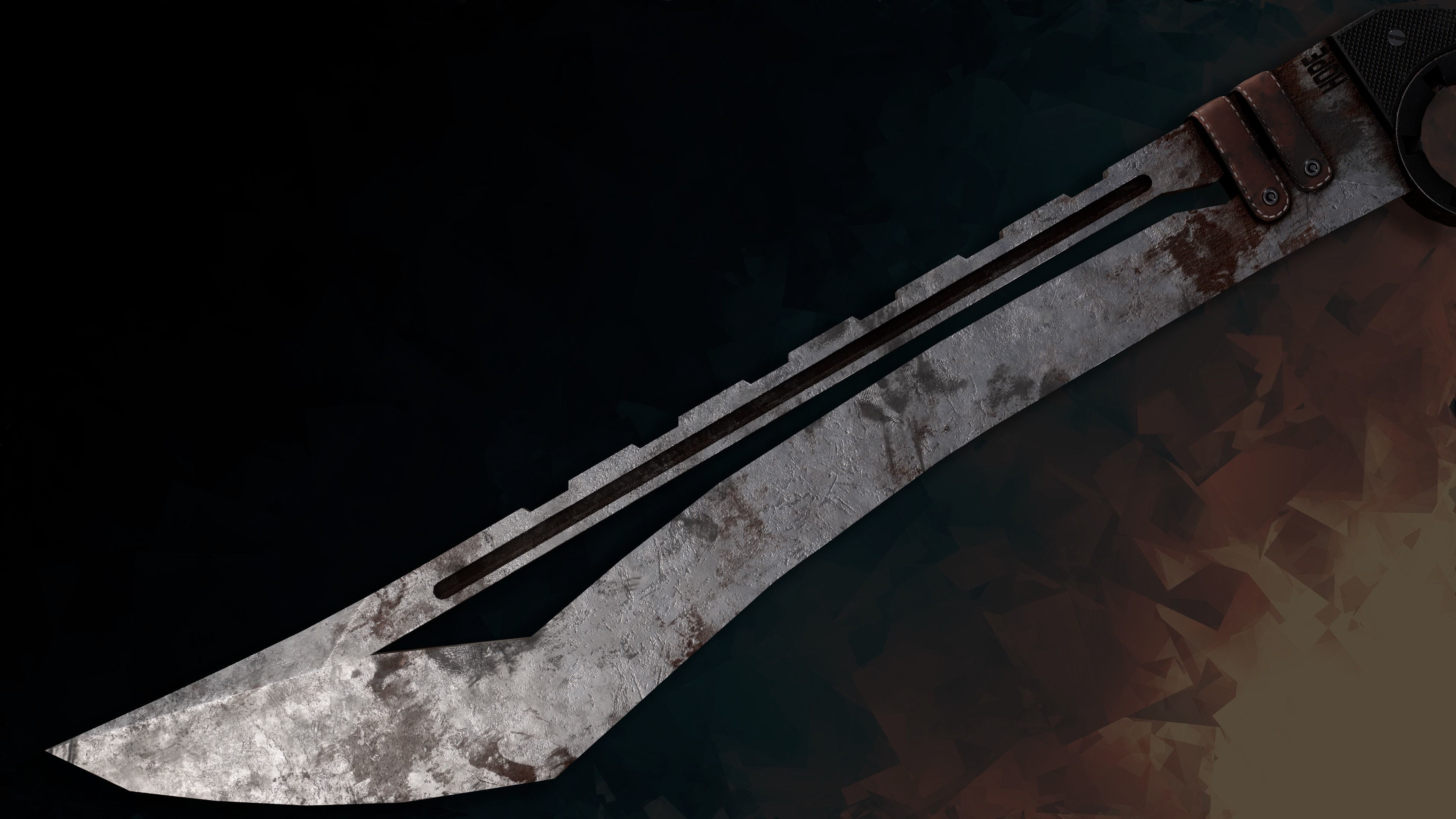 3D model Craft machete post-apocalyptic PBR game readey VR / AR / low ...