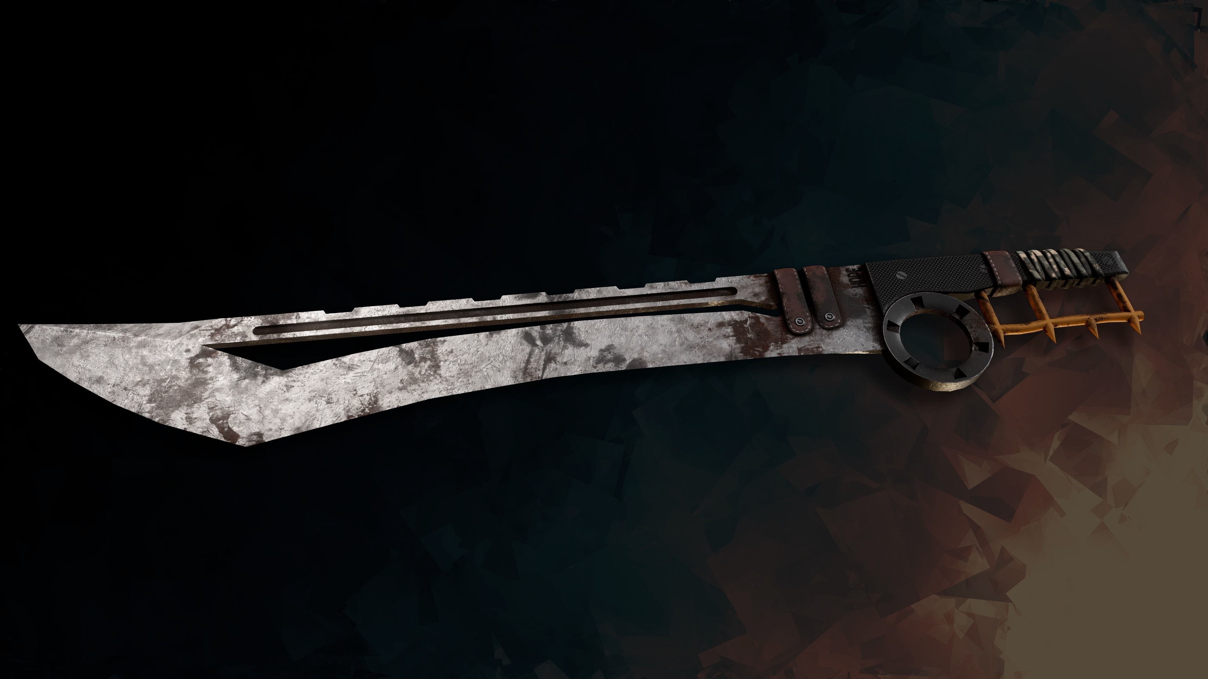 3D model Craft machete post-apocalyptic PBR game readey VR / AR / low ...