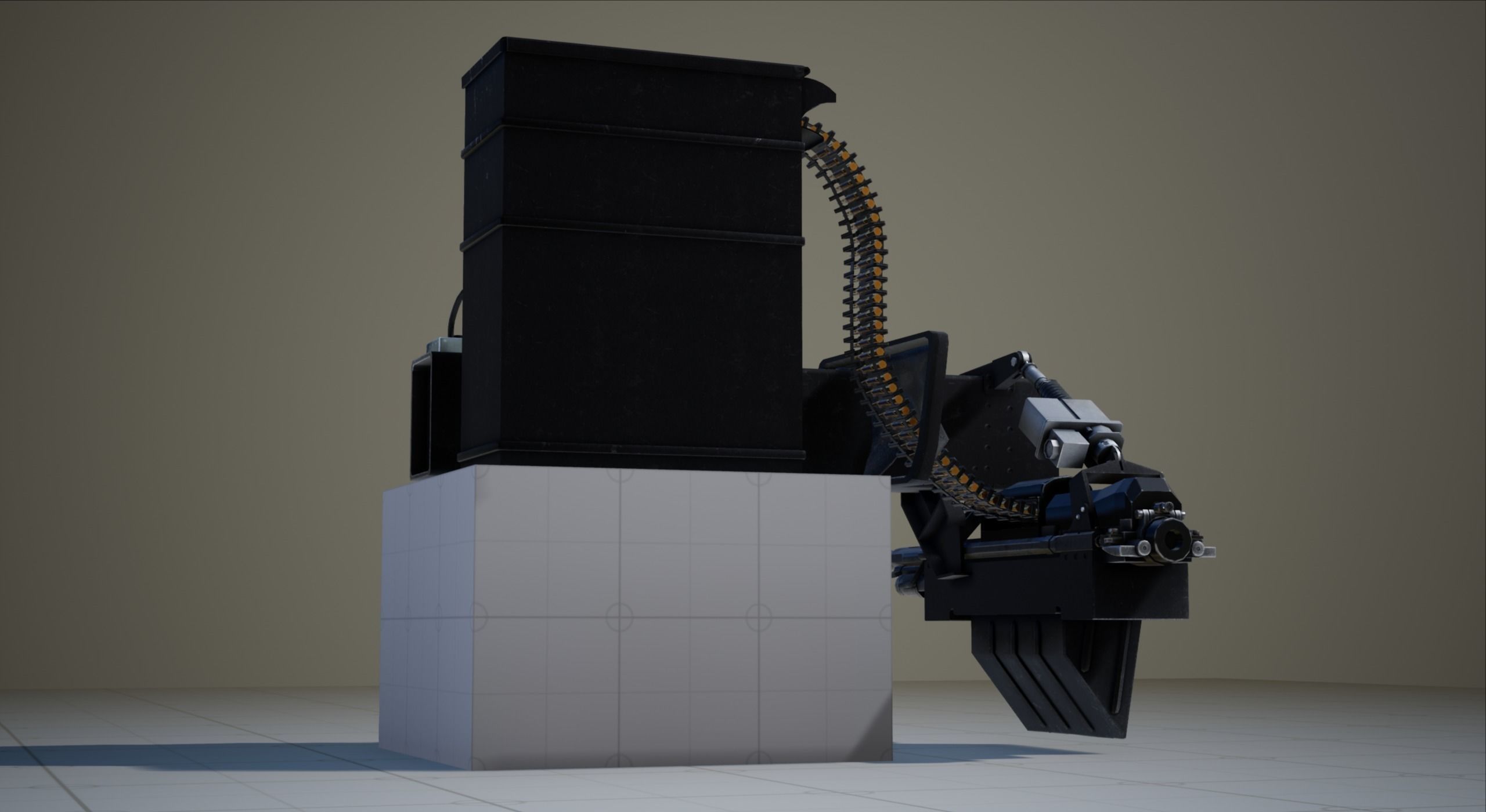 3D model Autocannon for a Helicopter VR / AR / low-poly | CGTrader