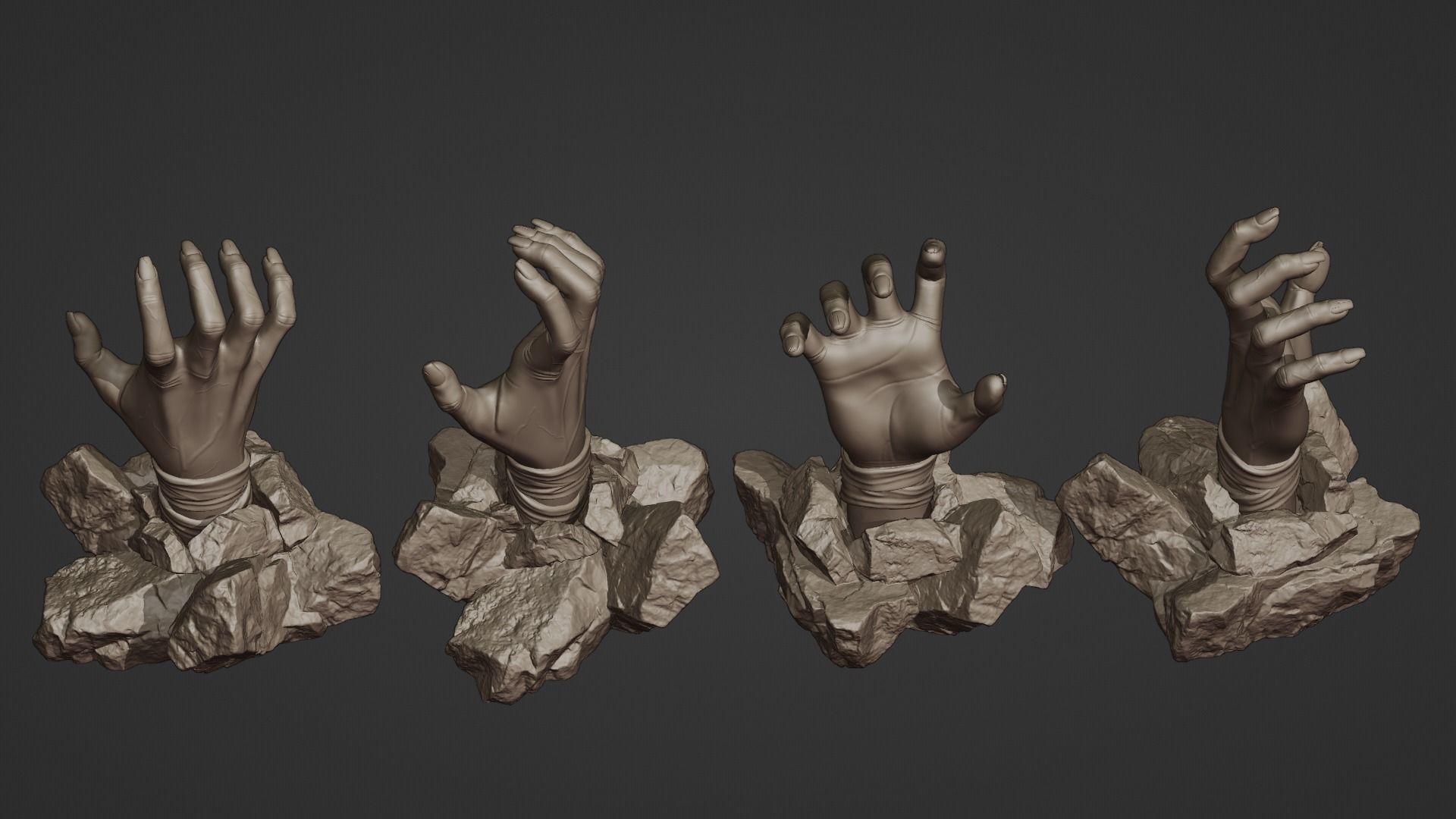 Creature Hand 3D model 3D printable | CGTrader