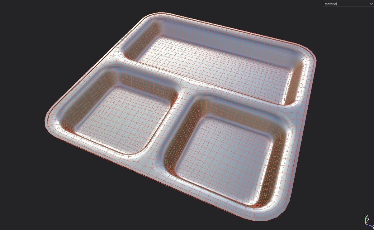 3D model Divided Plate M03 - with STL VR / AR / low-poly | CGTrader